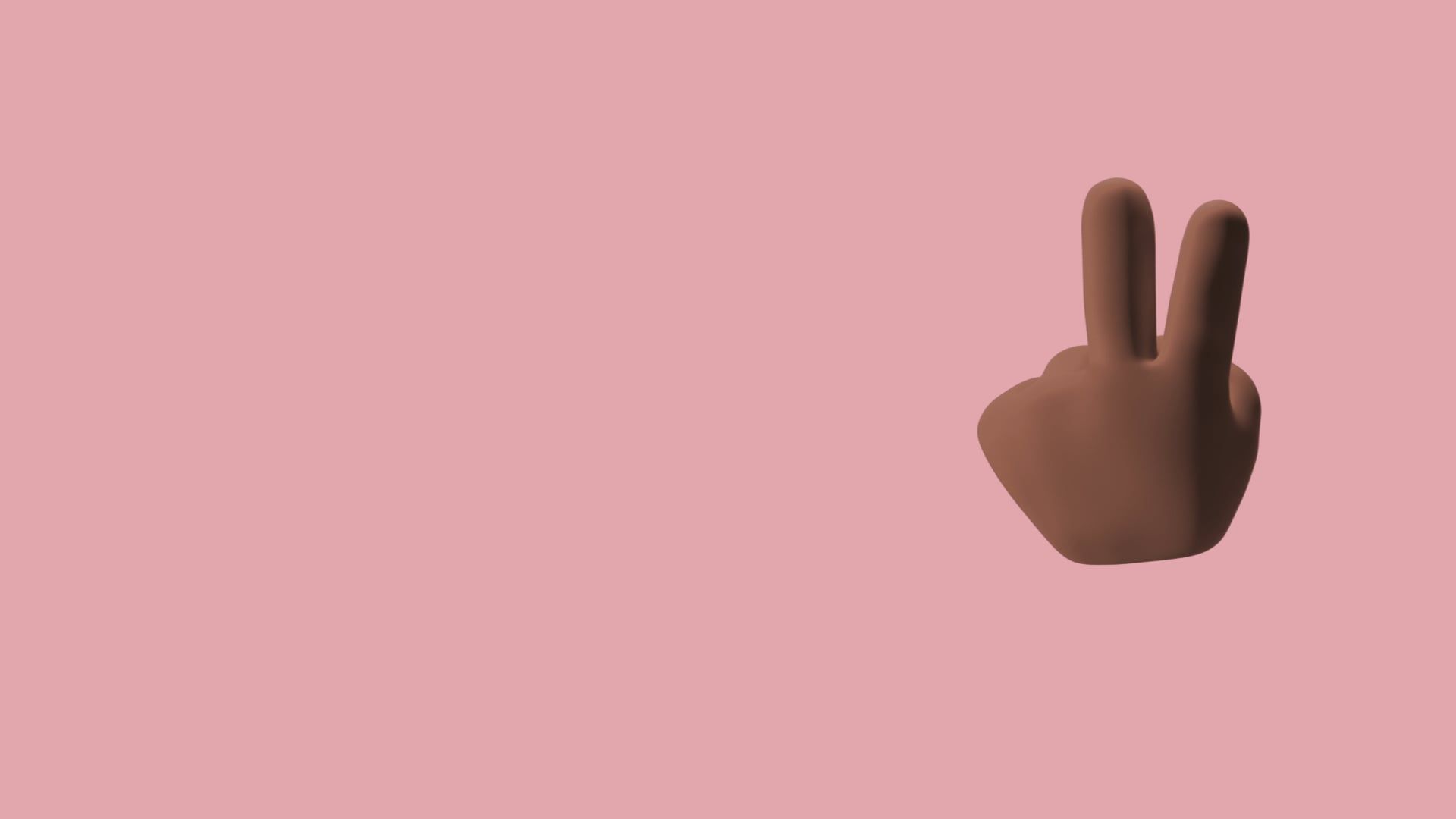 A Hand Doing a V Sign · Free Stock Video