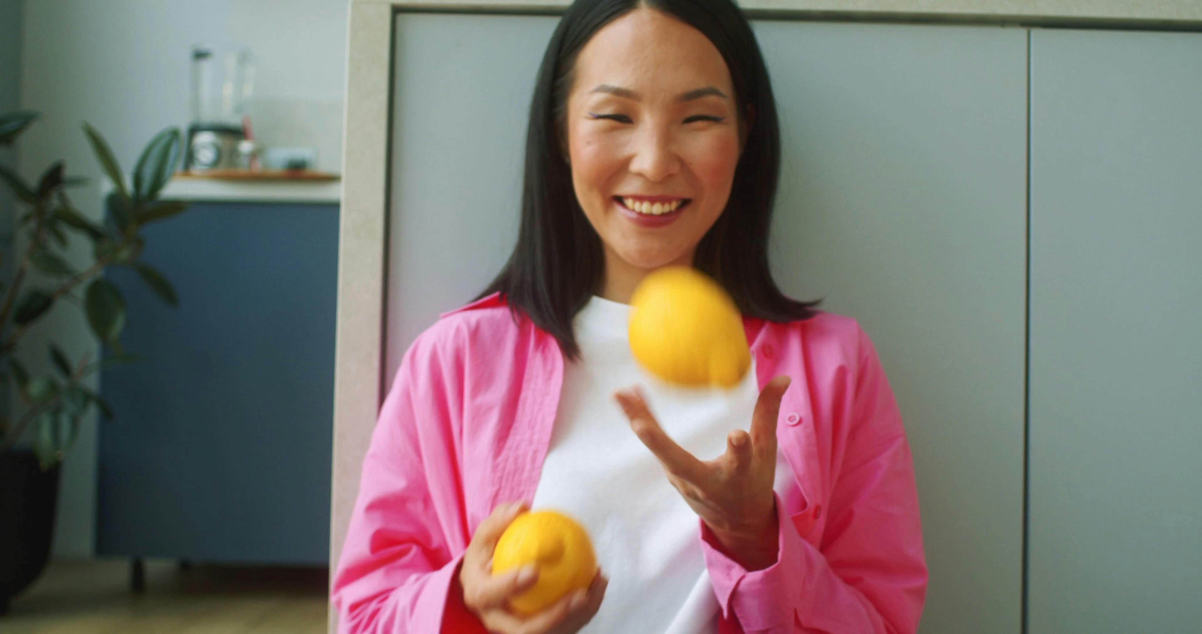 Woman Juggling Lemons Free Stock Video Footage, Royalty-Free 4K & HD ...