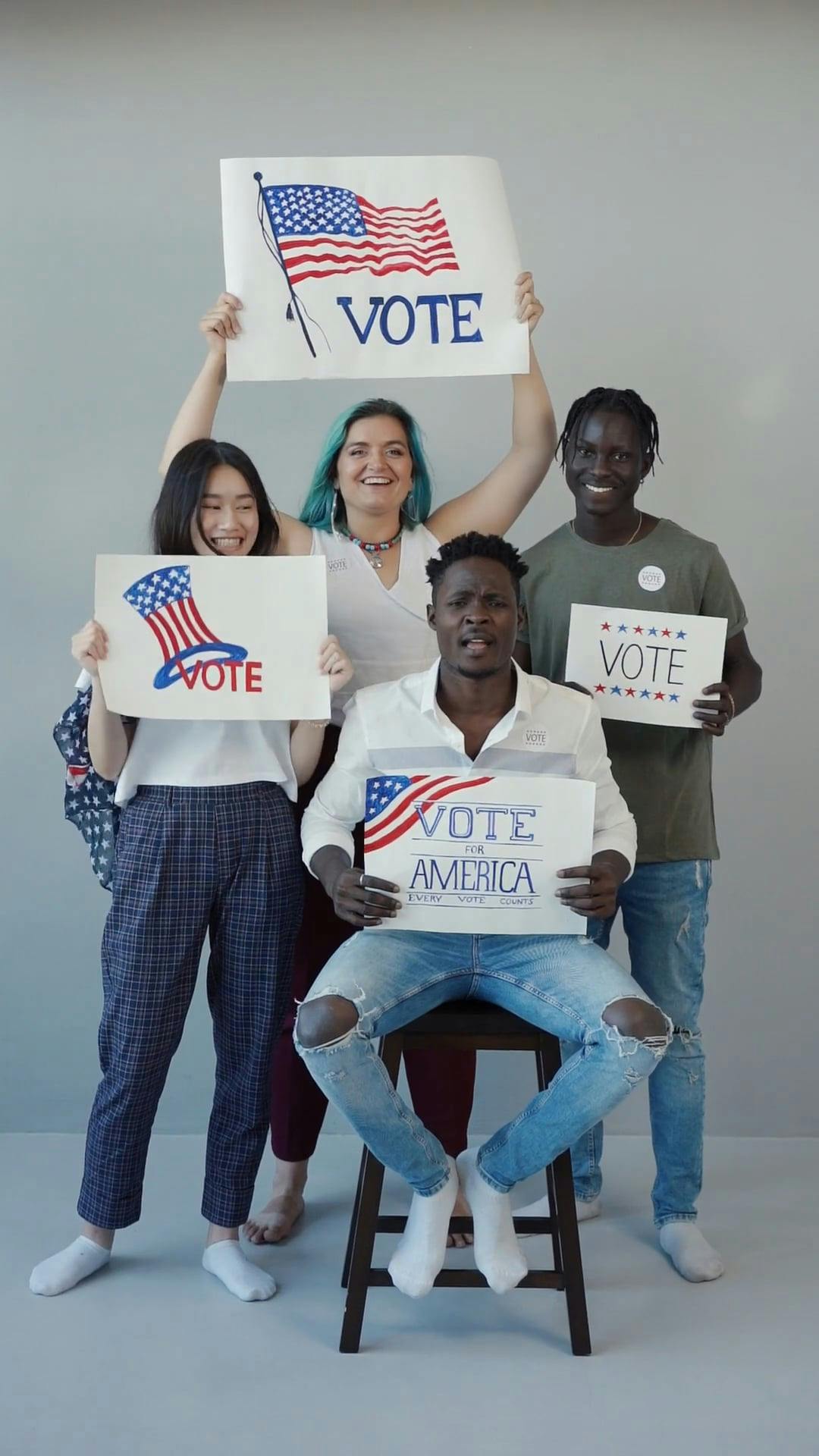 Supporters Encouraging People to Vote Free Stock Video Footage, Royalty ...