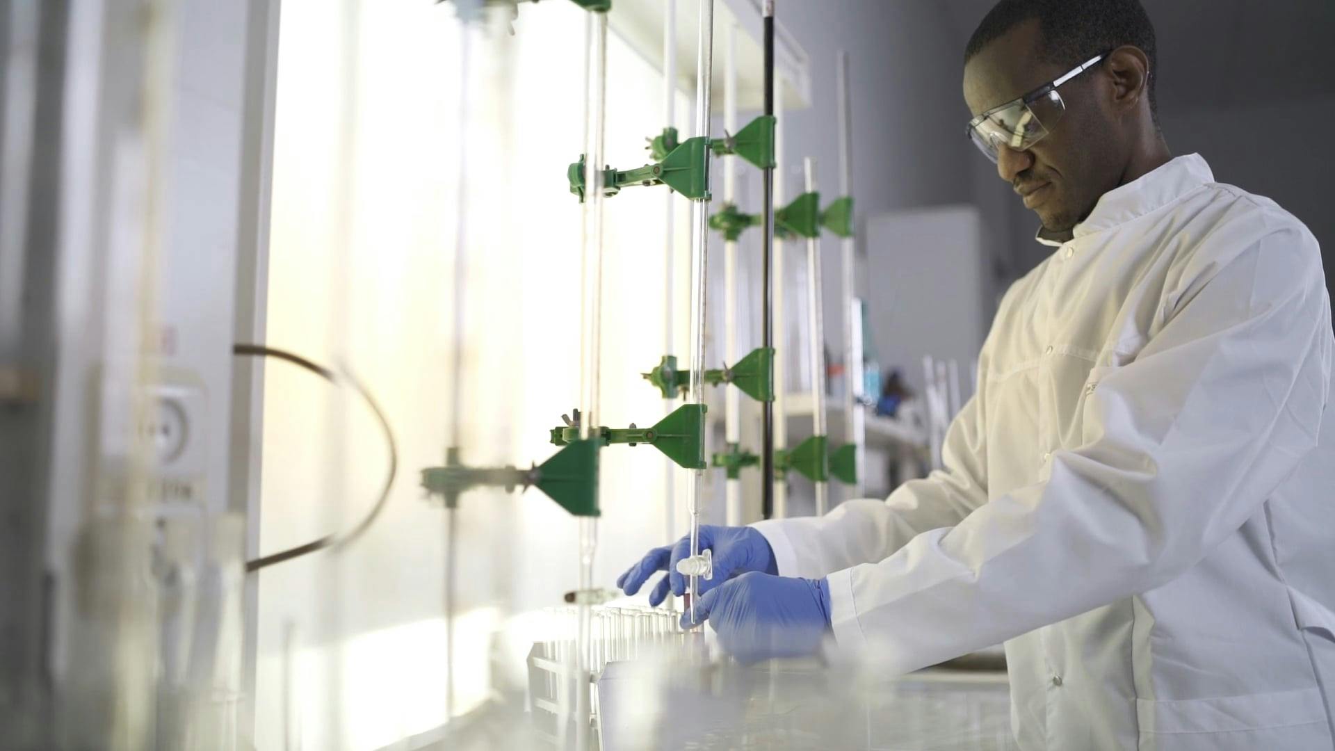 Man holding Glasses in Laboratory Free Stock Video Footage, Royalty ...