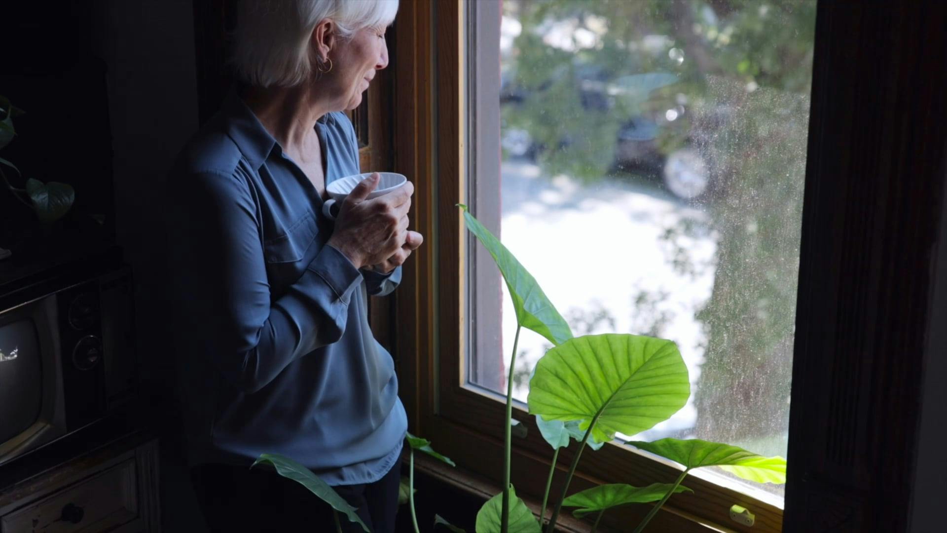 Woman Looking Outside the Window Free Stock Video Footage, Royalty-Free ...