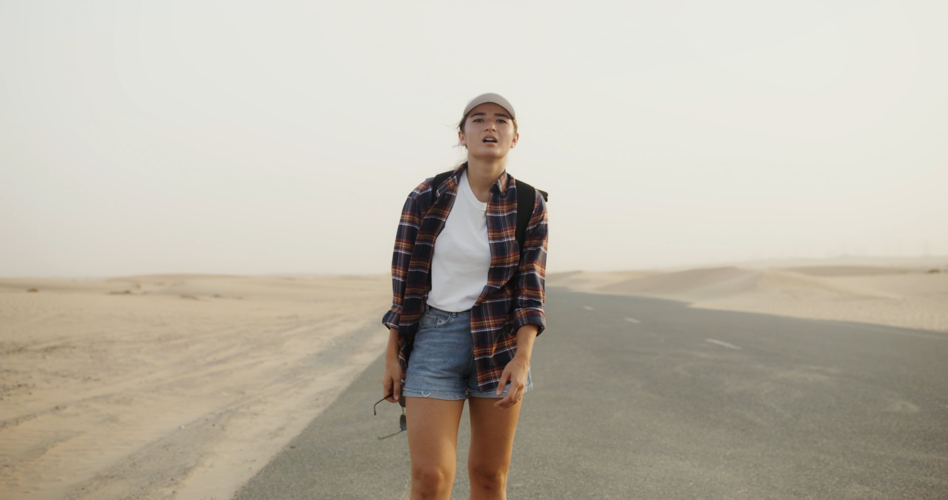 Woman Walking Backwards · Free Stock Video