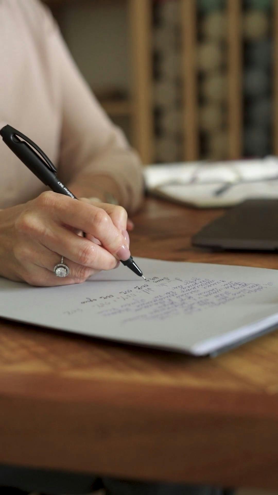 Close up of a Person Writing on Paper Free Stock Video Footage, Royalty ...