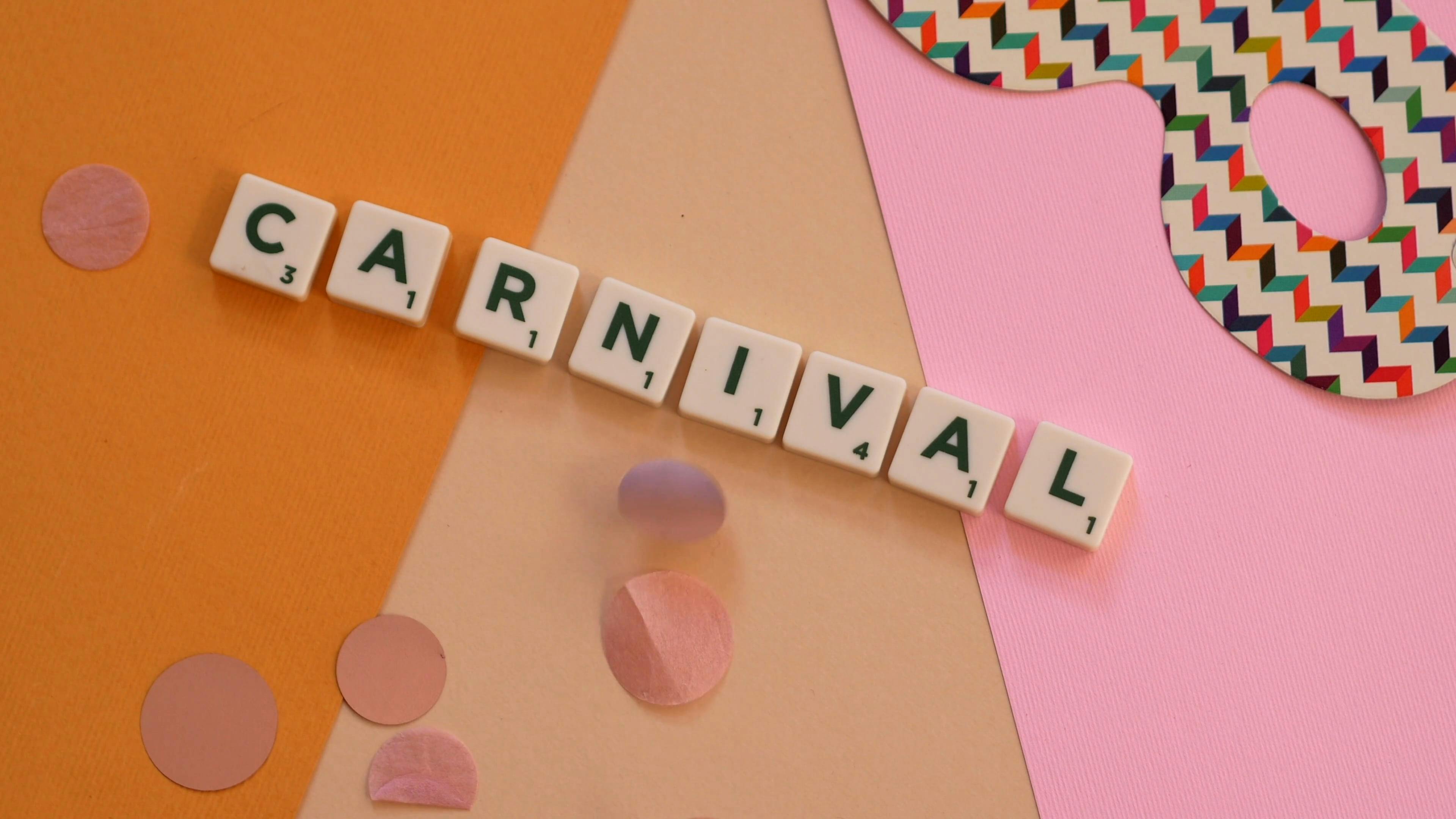 Confetti Falling on Scrabble Tiles Free Stock Video Footage, Royalty ...