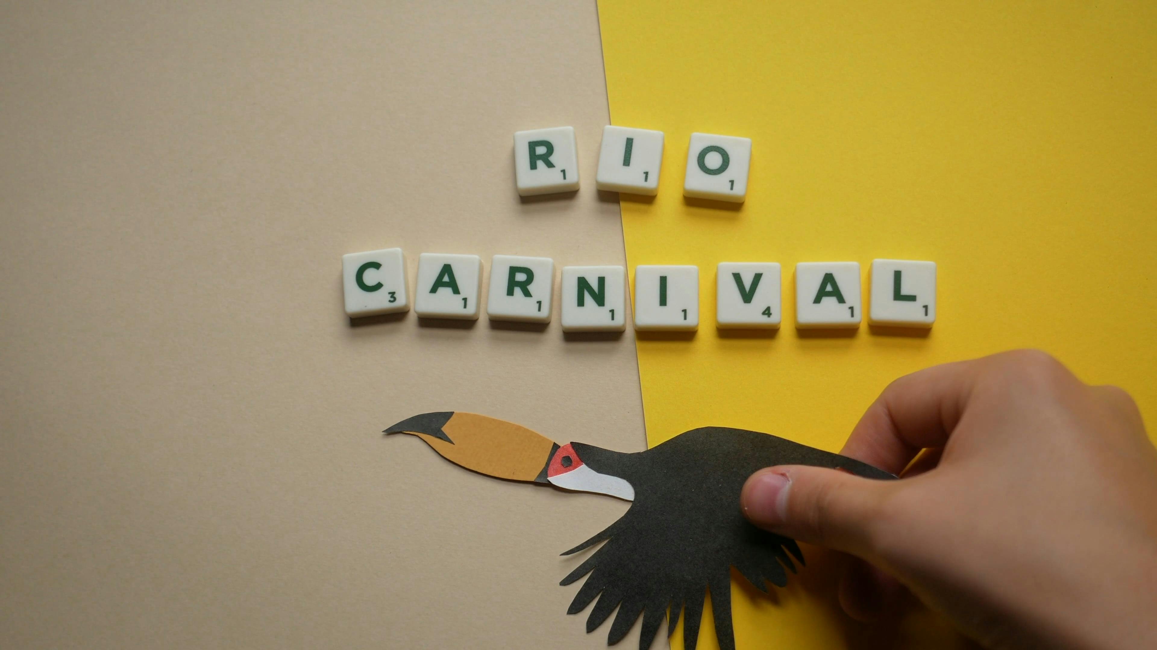 Scrabble Tiles on Yellow Background Free Stock Video Footage, Royalty ...