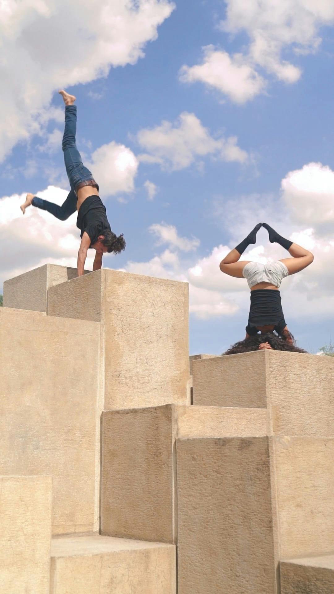 Couple doing Acrobat Pose Free Stock Video Footage, Royalty-Free 4K ...