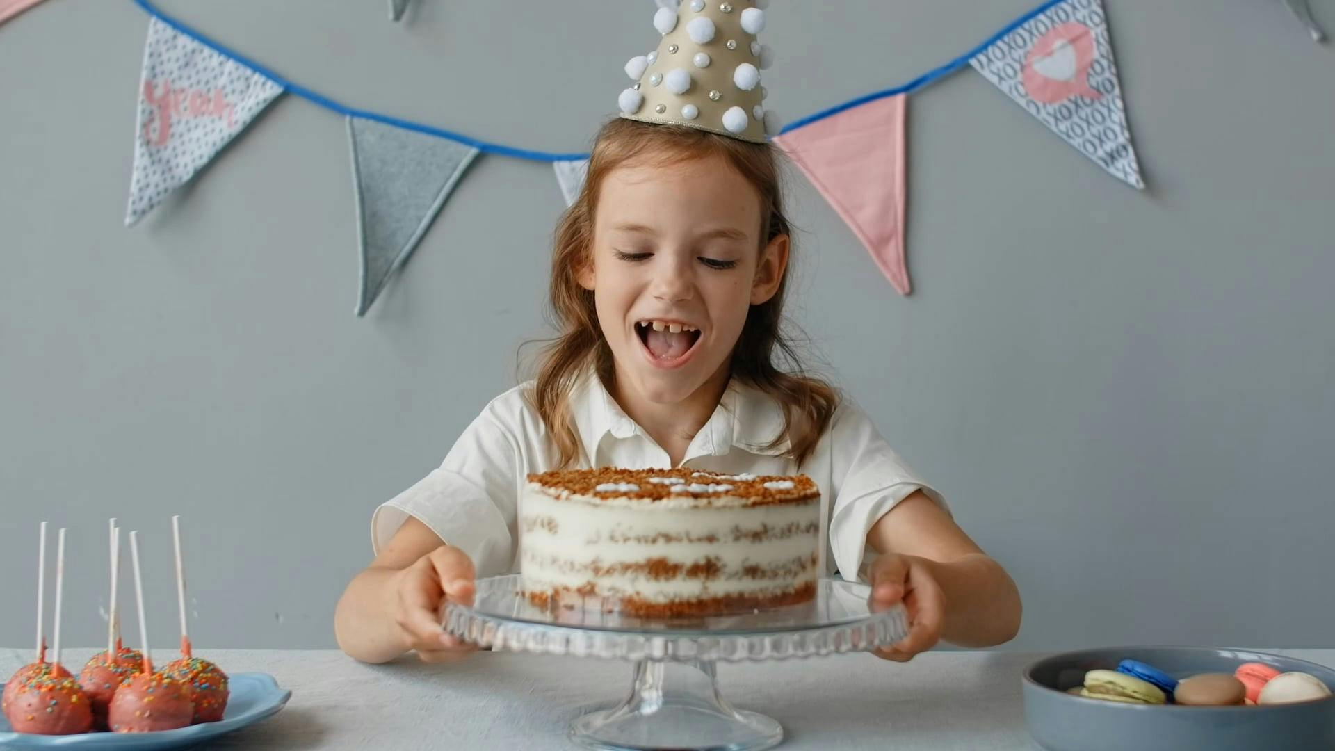 Girl Touching the Cake Free Stock Video Footage, Royalty-Free 4K & HD ...