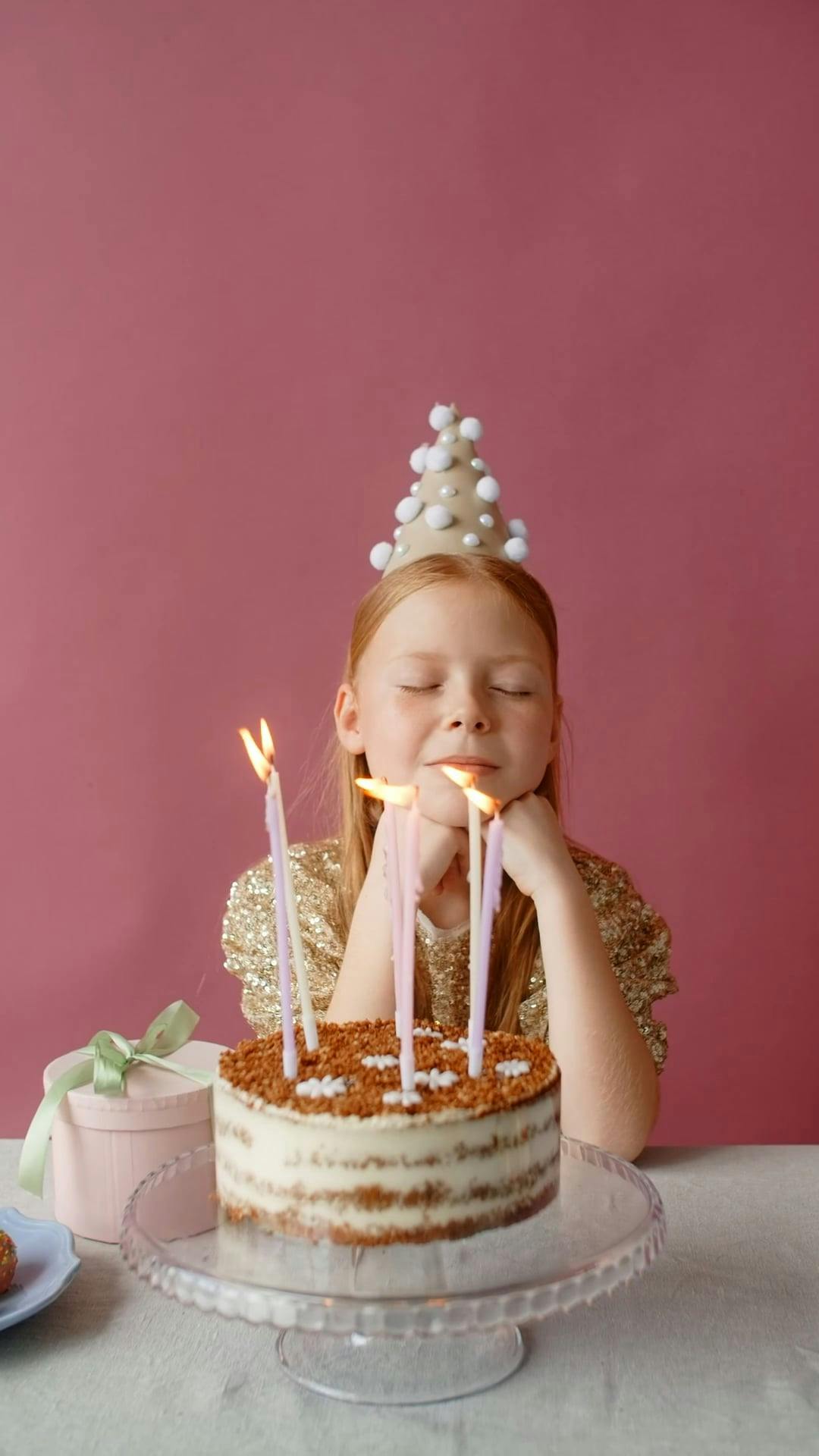A Girl Blowing her Birthday Cake Free Stock Video Footage, Royalty-Free ...