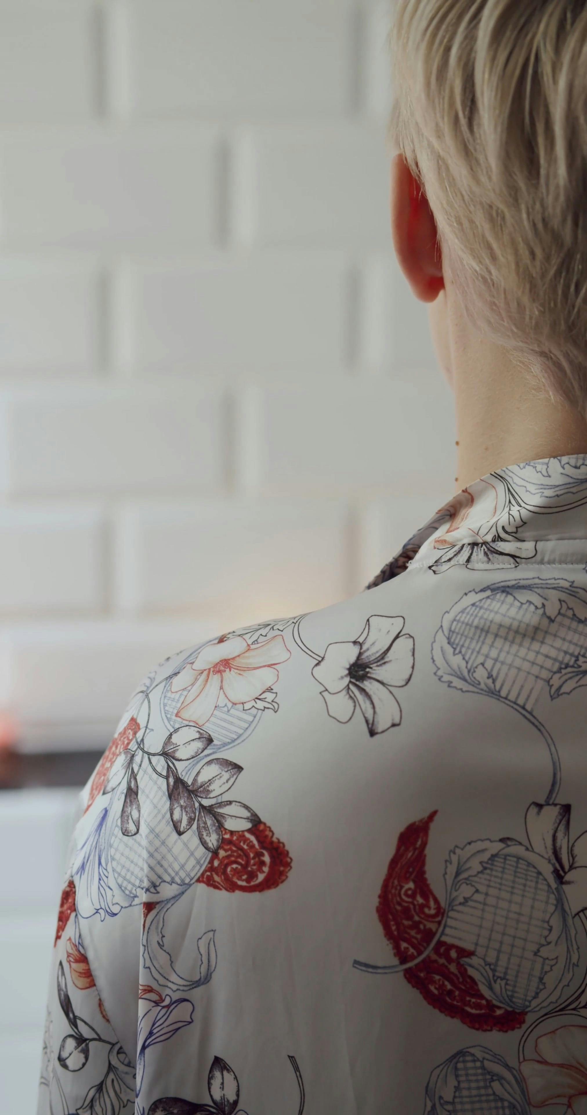 Back View of a Woman Removing Bathrobe Free Stock Video Footage ...