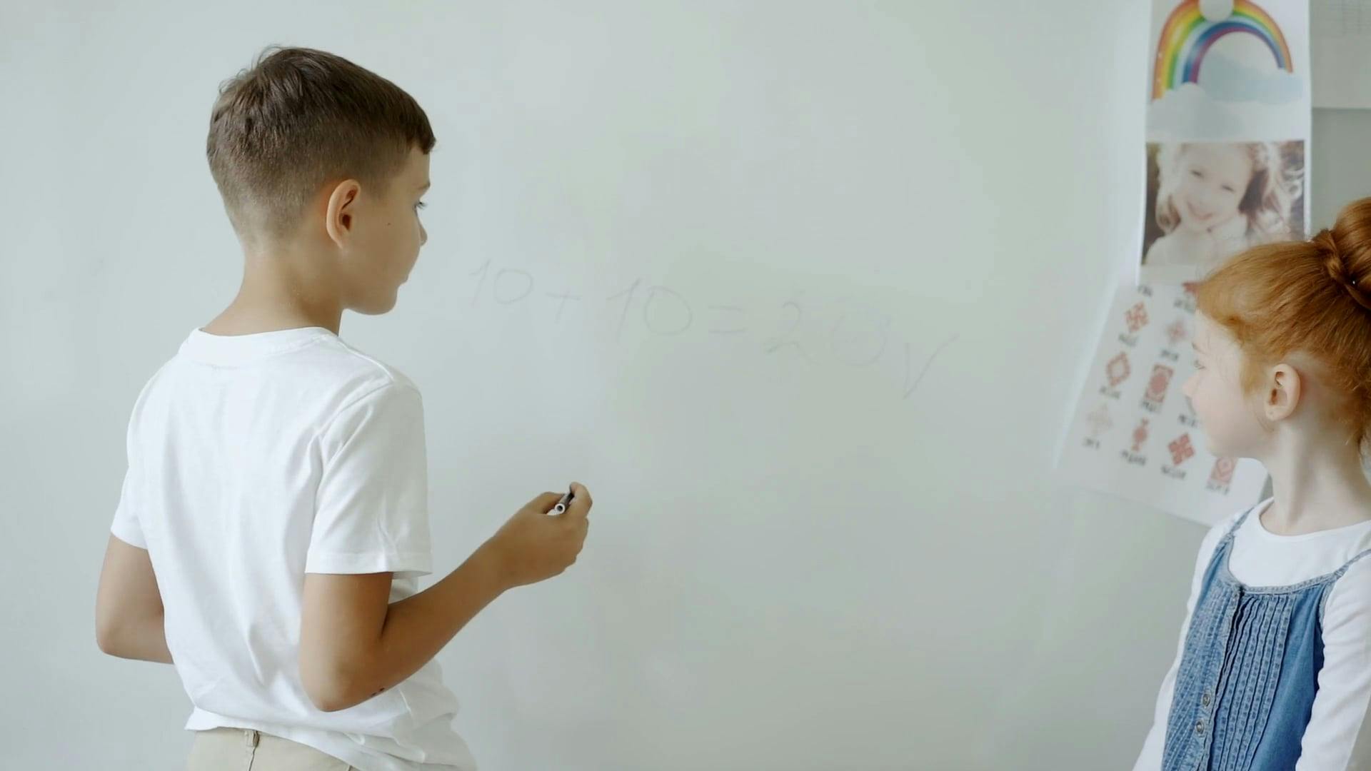 Close Up Vide of Children Solving Math Problems · Free Stock Video