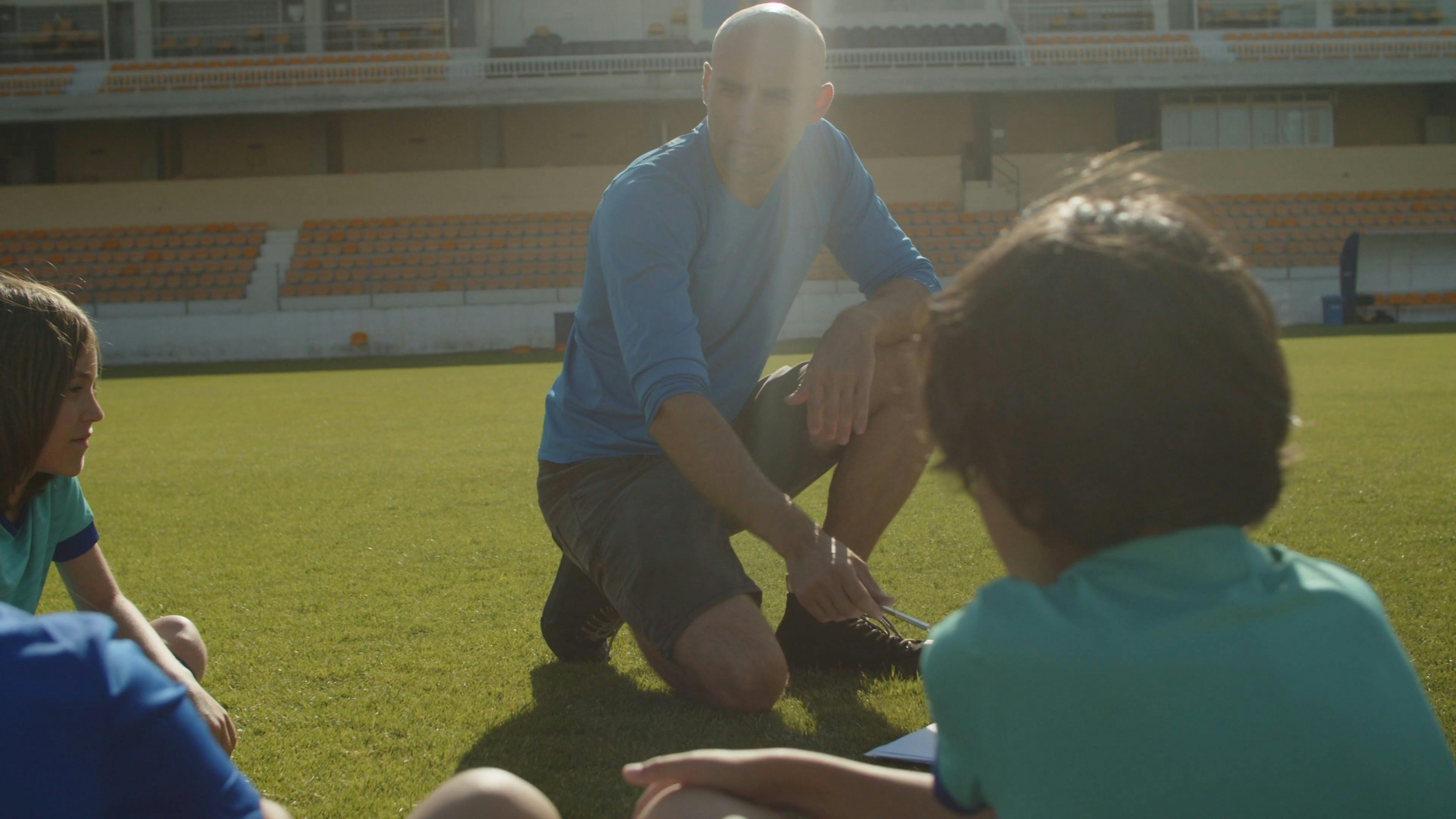 A Man Coaching the Football Team Free Stock Video Footage, Royalty-Free ...