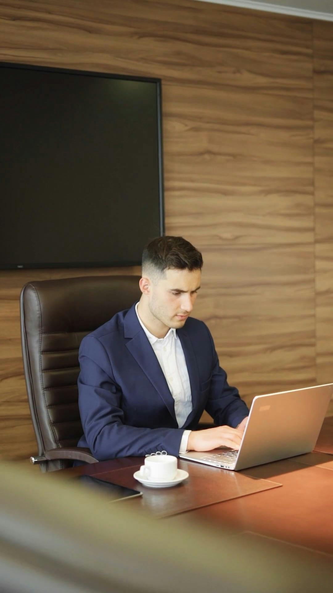 A Man Seriously Working on a Laptop Free Stock Video Footage, Royalty ...