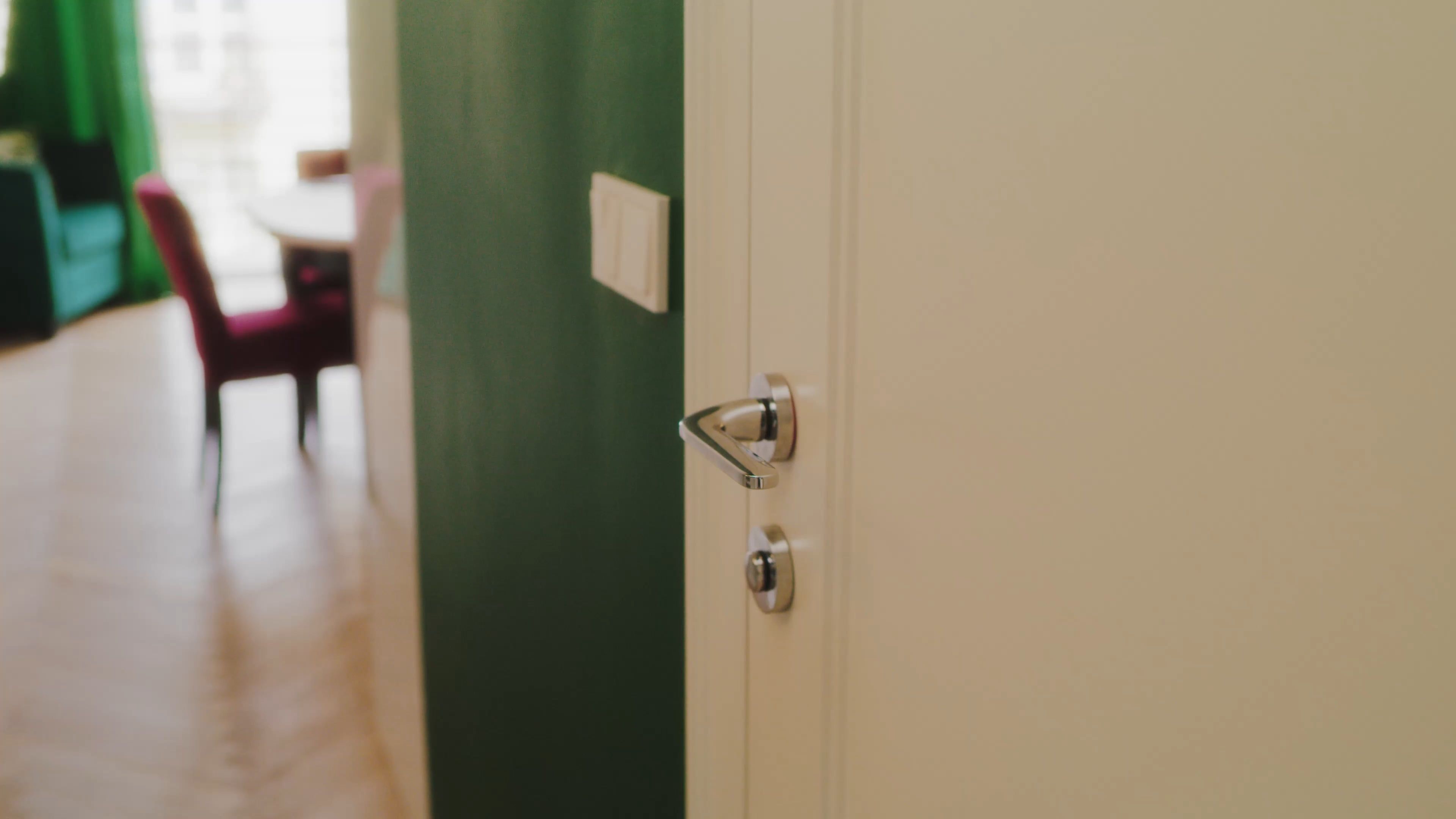 A Smiling Young Woman Entering a Room Free Stock Video Footage, Royalty ...