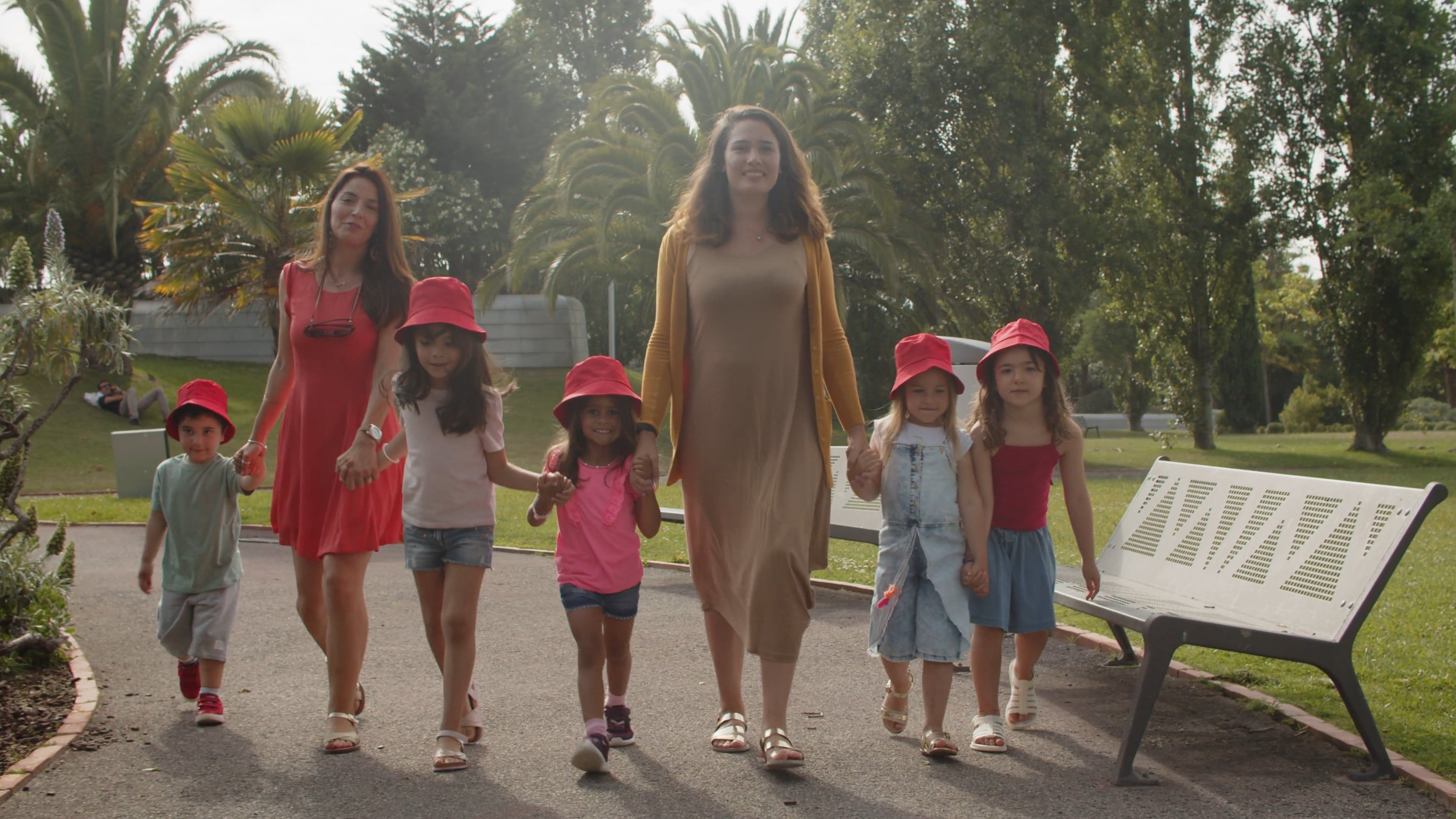 Kids Wearing Hats while Walking Outdoor · Free Stock Video