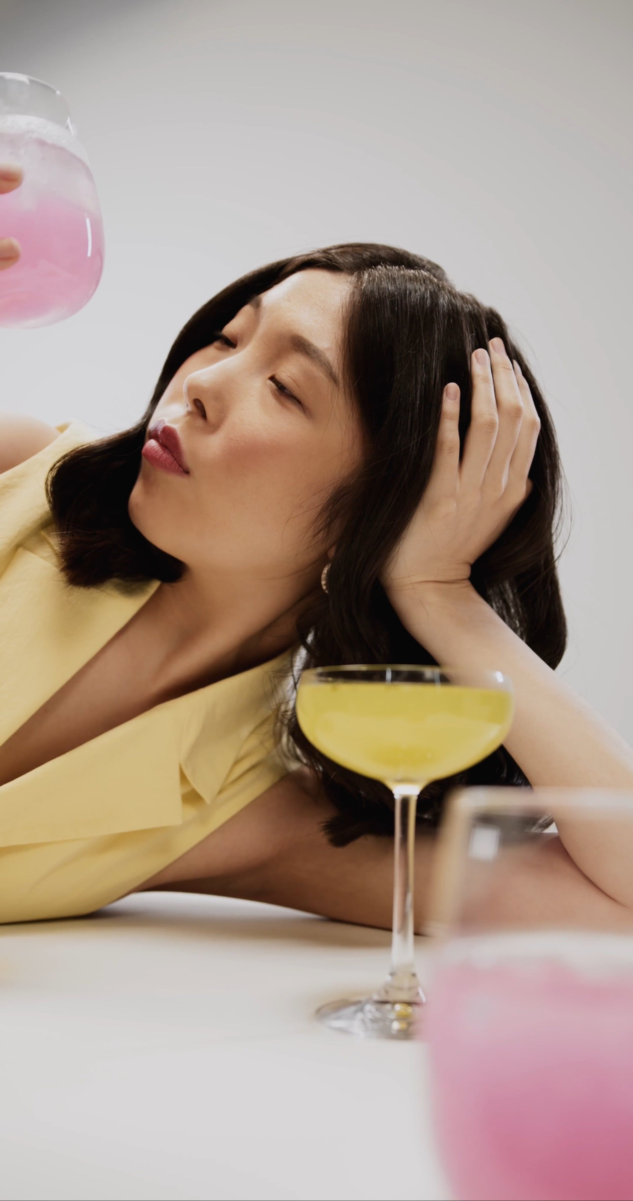 A Woman Posing with Cocktail Drinks Free Stock Video Footage, Royalty ...
