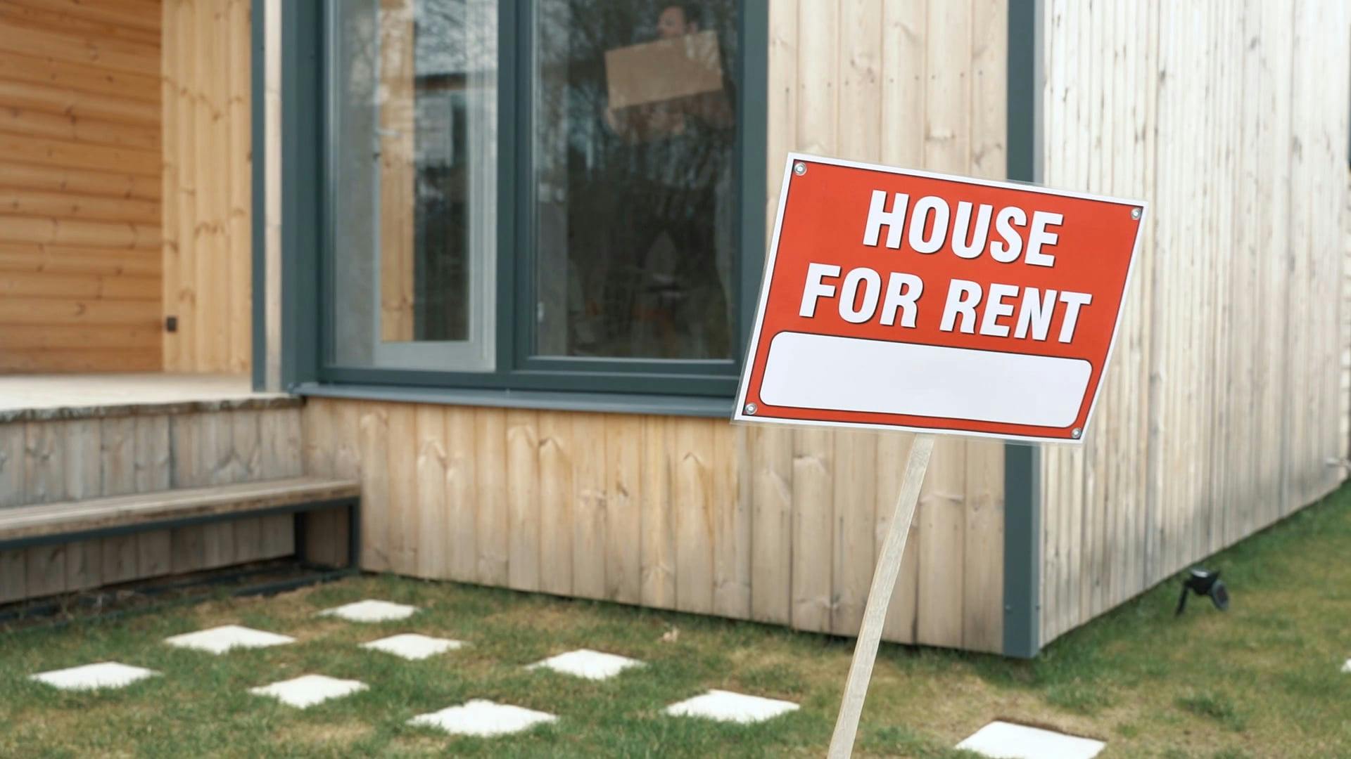 A Placard of House For Rent Free Stock Video Footage, Royalty-Free 4K ...