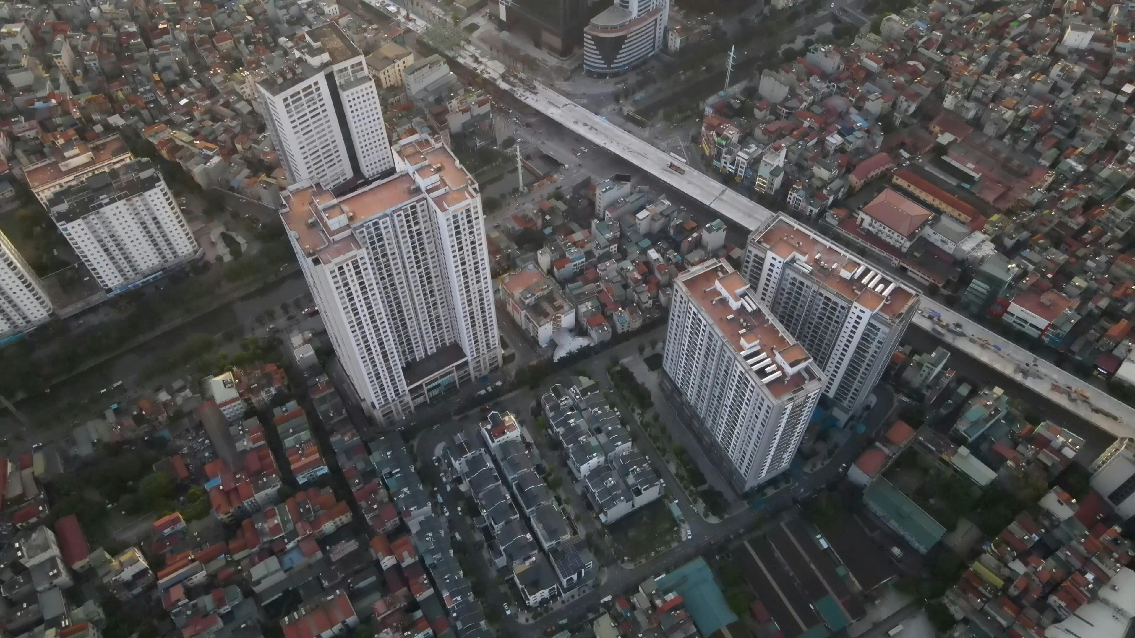 Drone Footage of a City Free Stock Video Footage, Royalty-Free 4K & HD ...