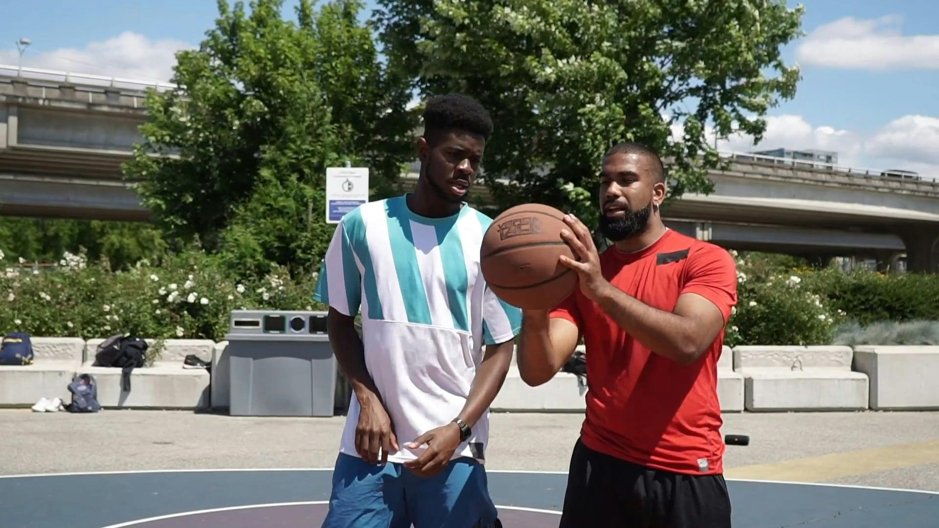 A Man Teaching How to Shoot a Ball Free Stock Video Footage, Royalty ...