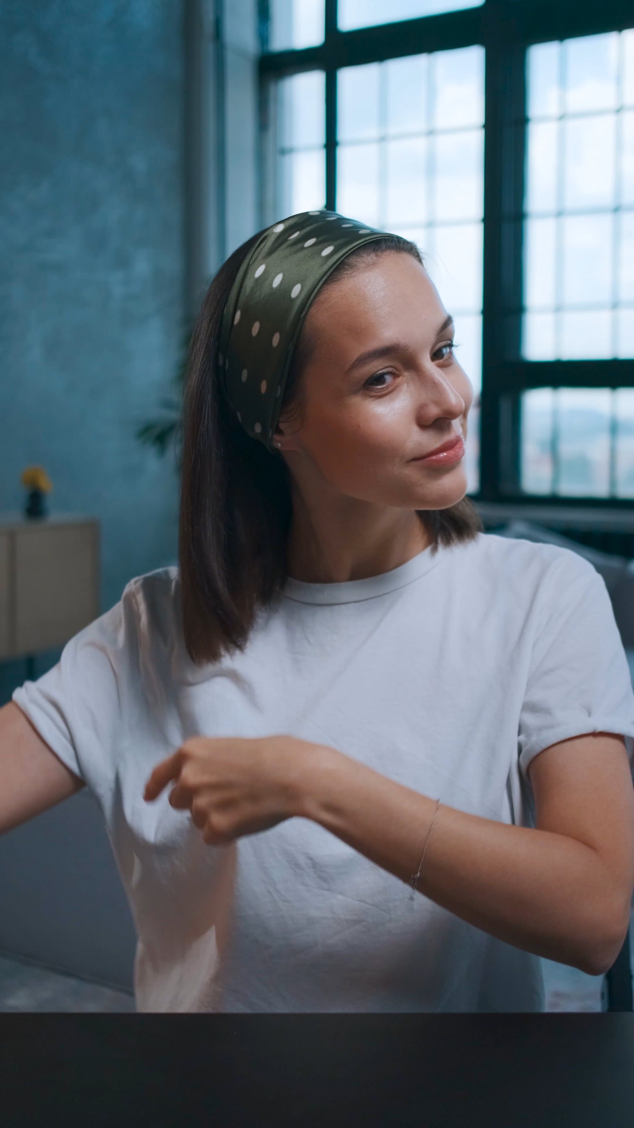A Woman Setting Her Hair with Hair Spray Free Stock Video Footage ...
