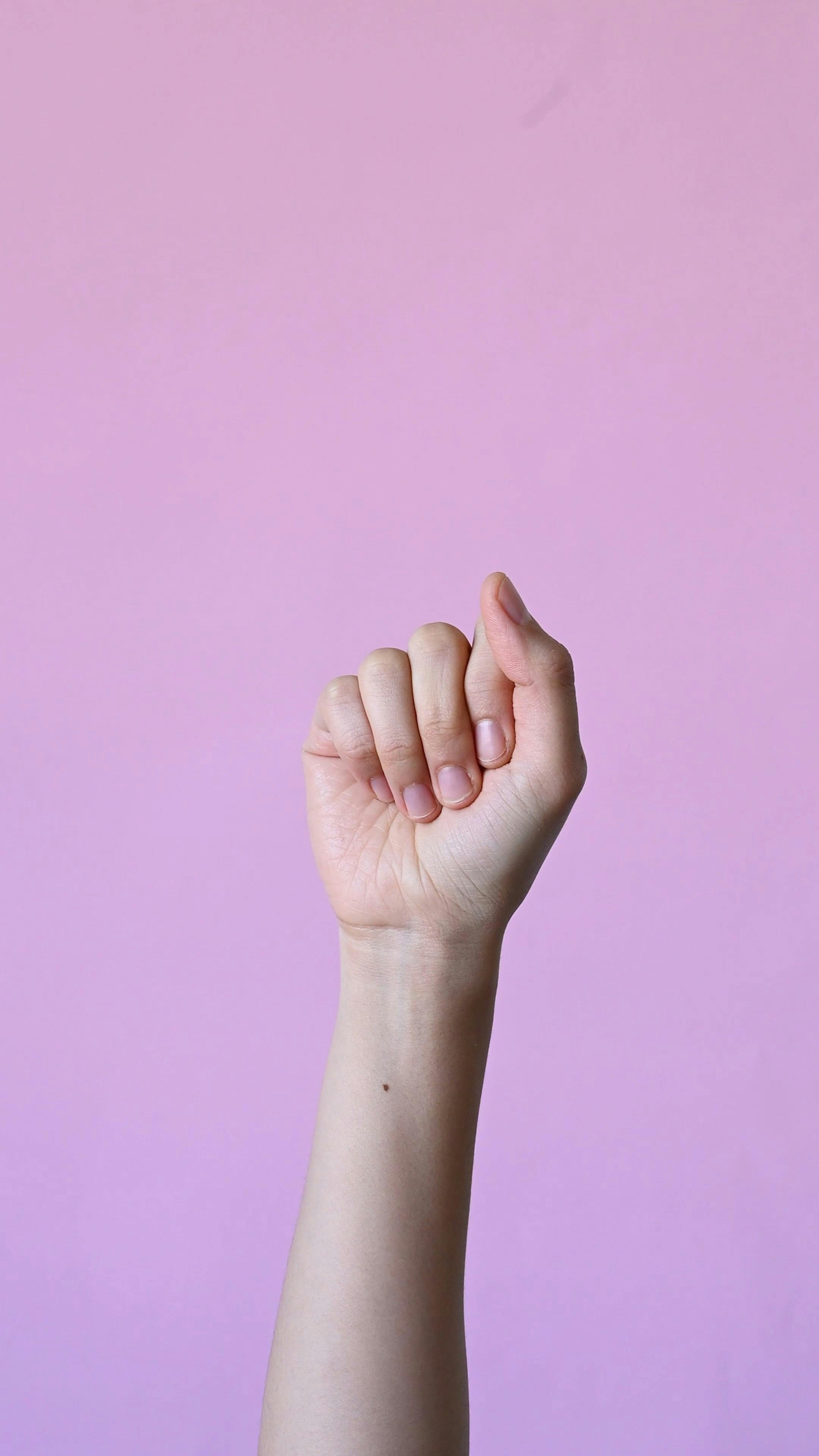 A Hand Doing Sign Language · Free Stock Video