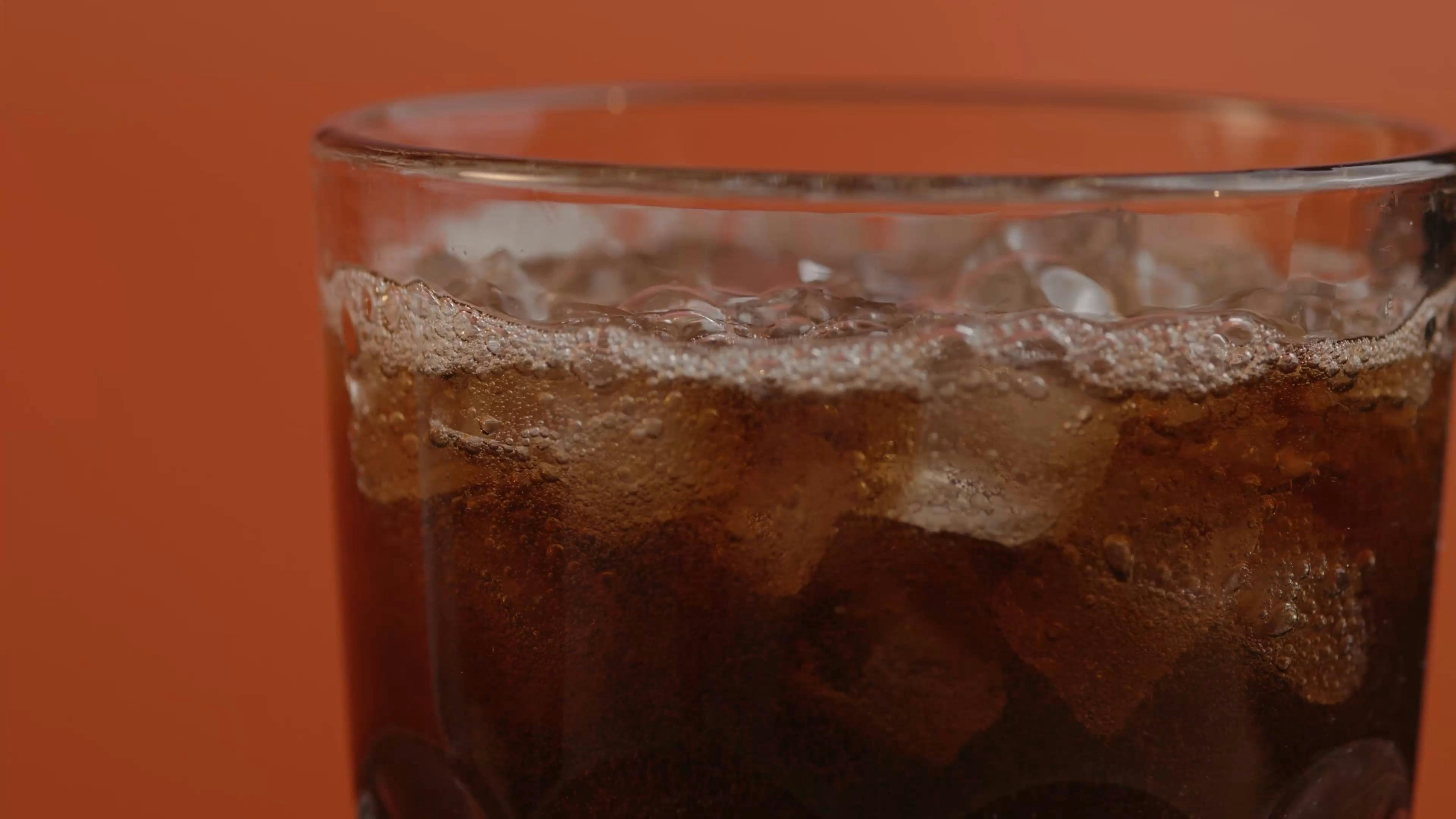 Close Up Shot of Soda in a Glass Free Stock Video Footage, Royalty-Free ...