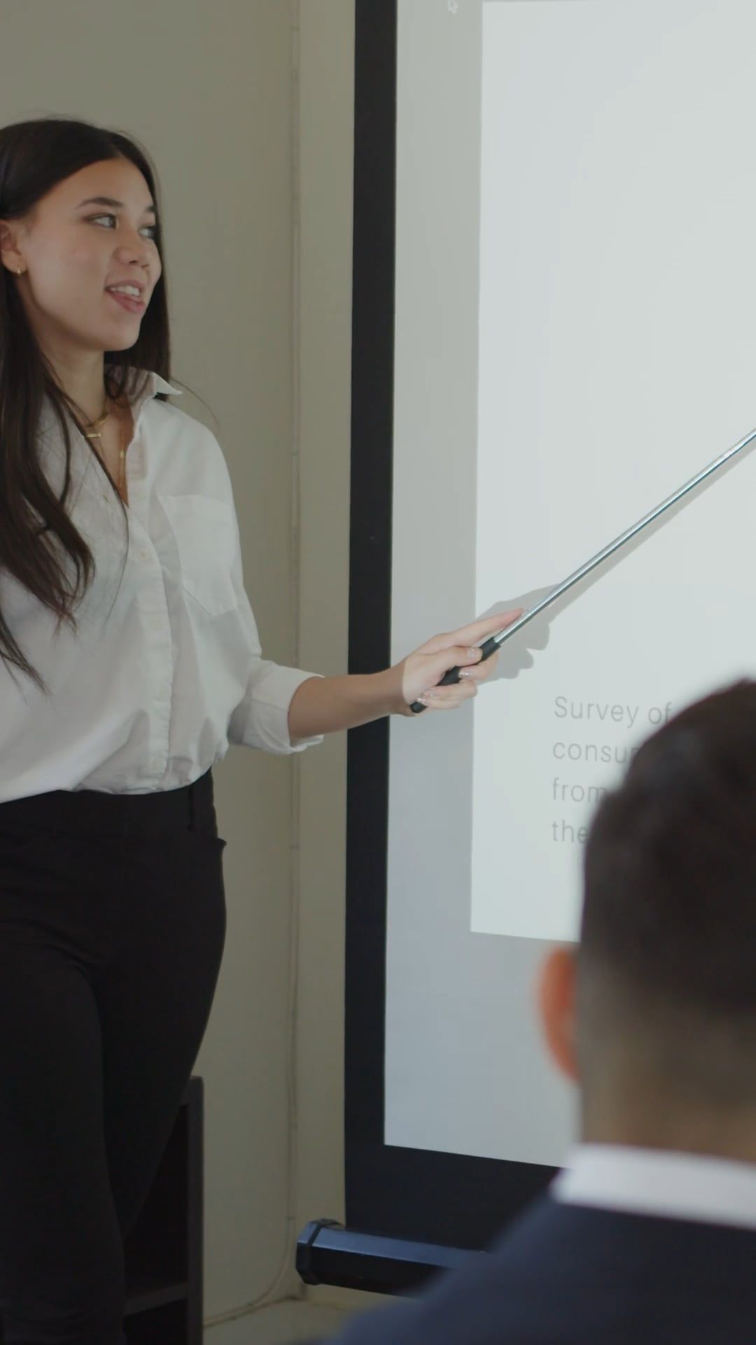 A Woman Explaining Her Presentation Free Stock Video Footage, Royalty ...