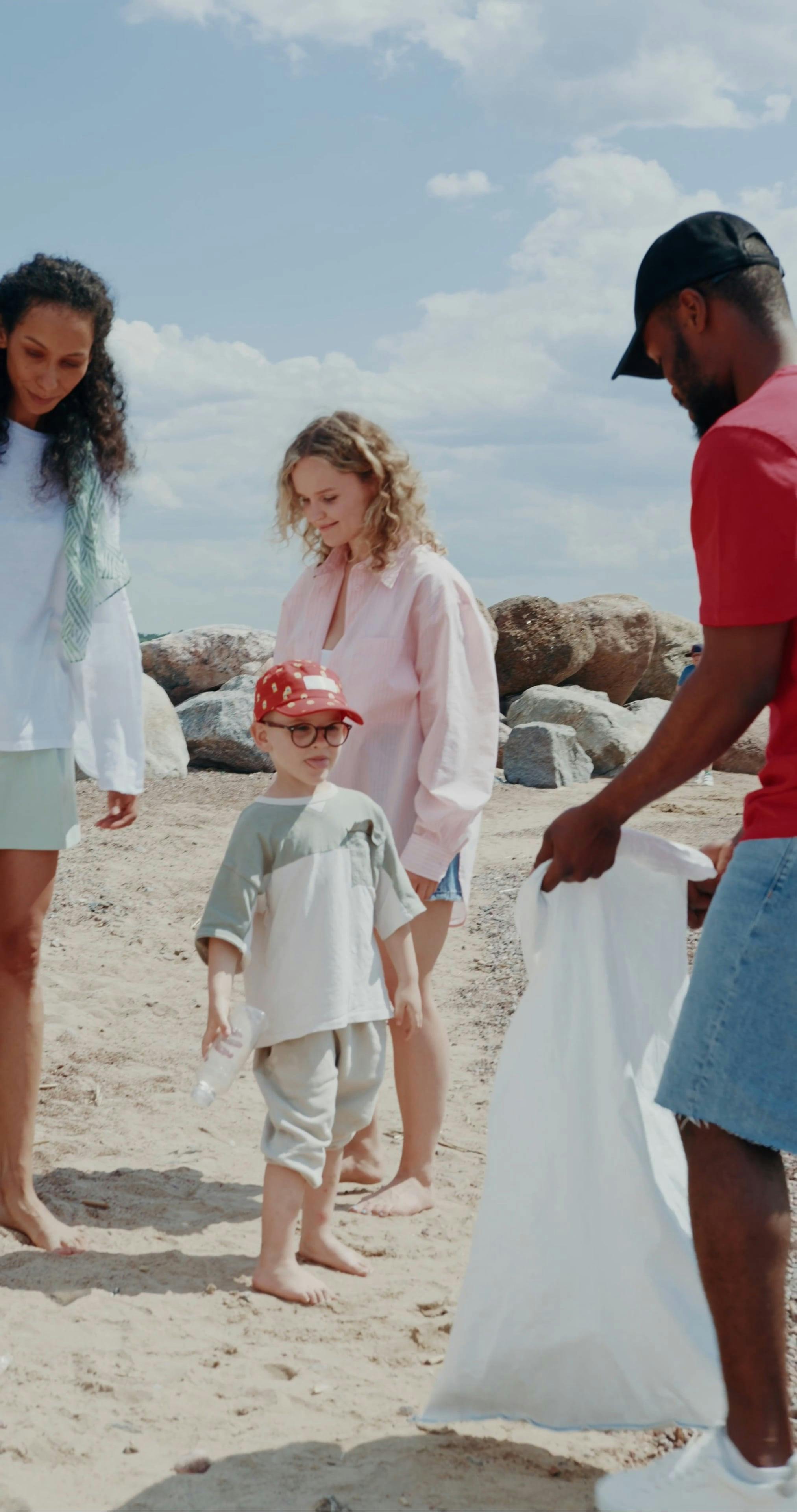 Children Cleaning the Beach Free Stock Video Footage, Royalty-Free 4K ...