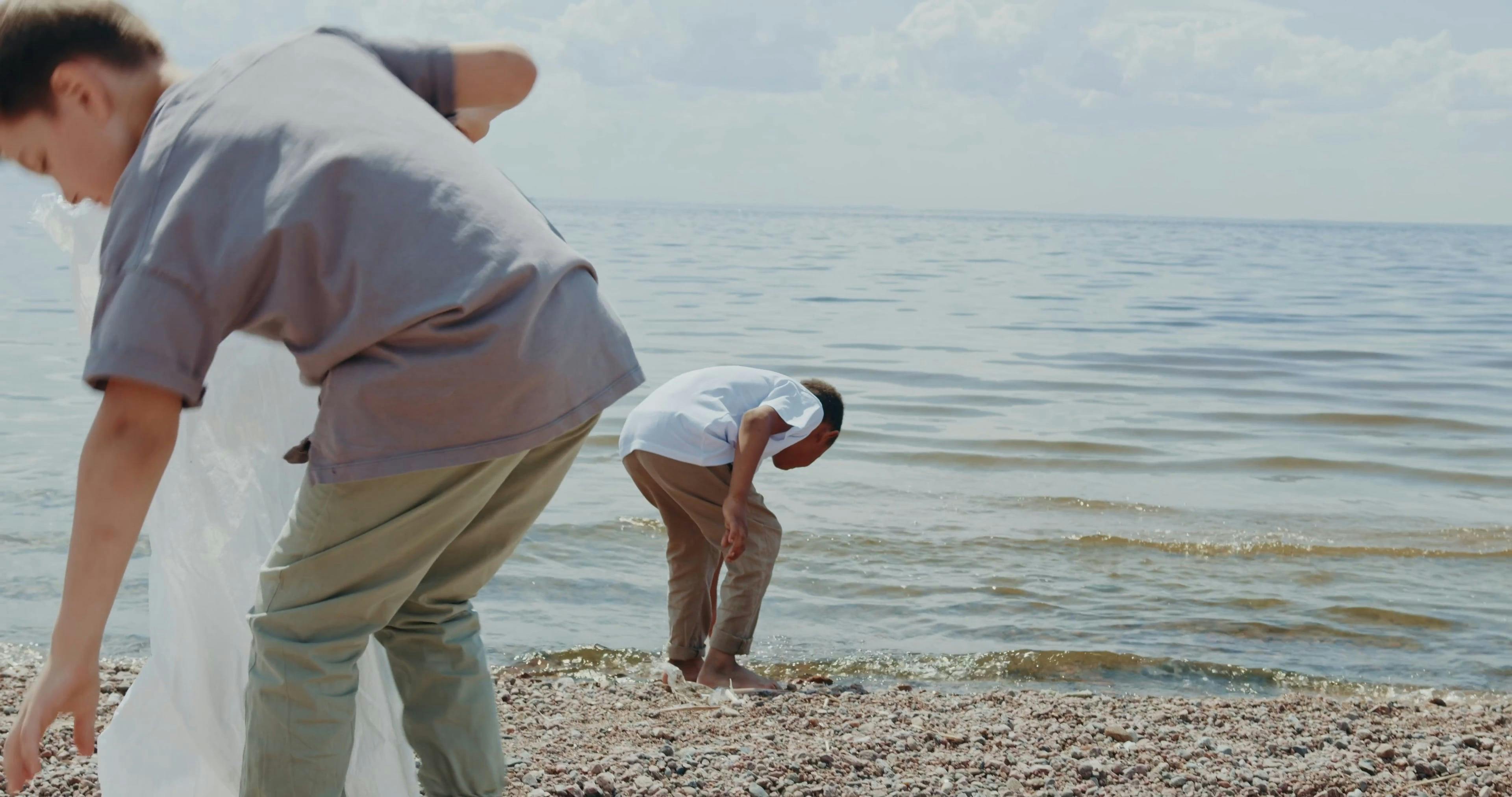 Children Cleaning the Beach Free Stock Video Footage, Royalty-Free 4K ...