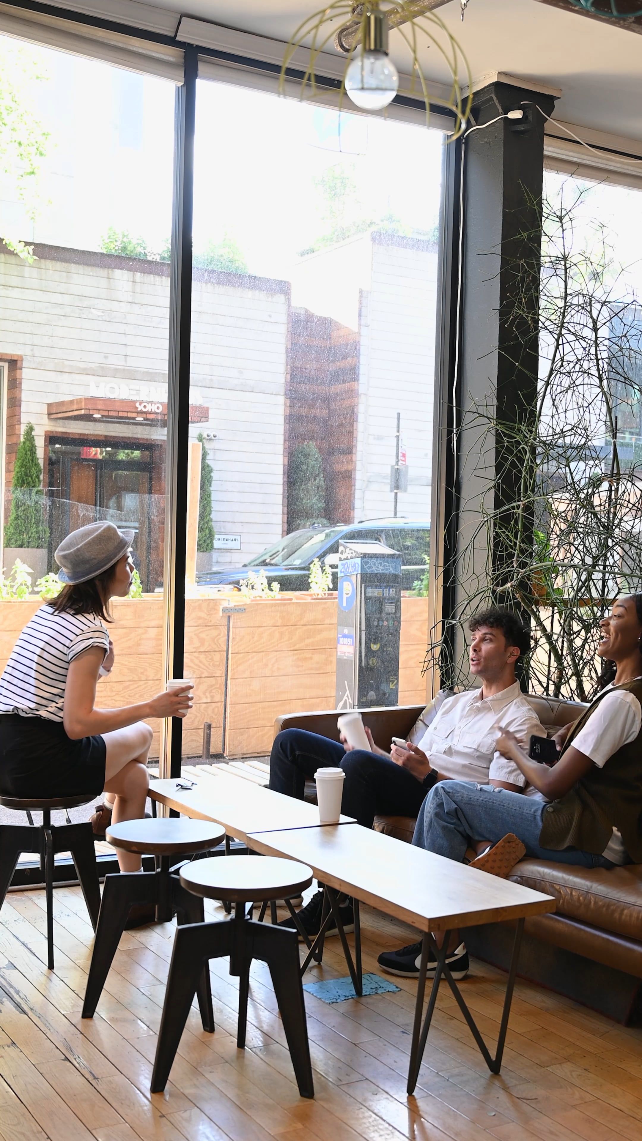 Couple Having Conversation at a Coffee Shop · Free Stock Video
