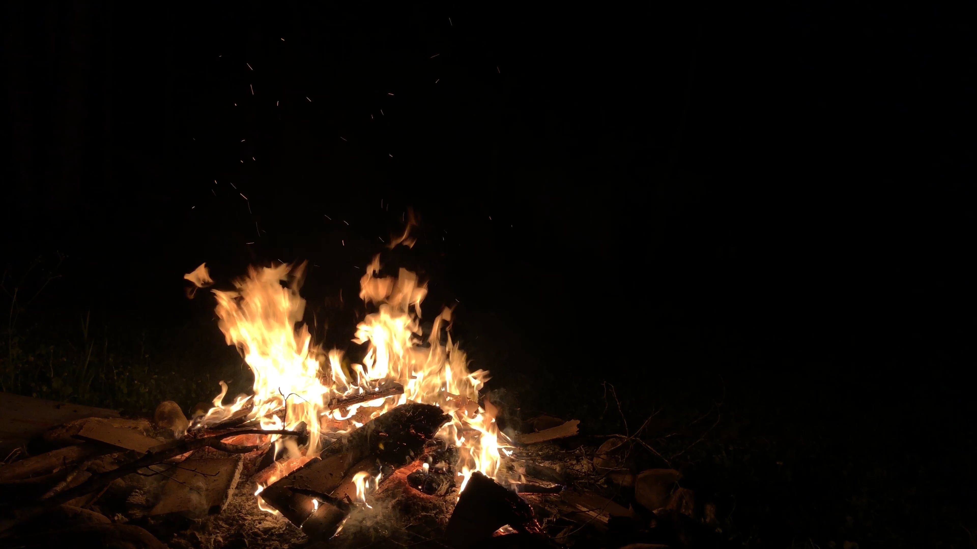 Friends Hanging Out Around the Campfire Free Stock Video Footage ...