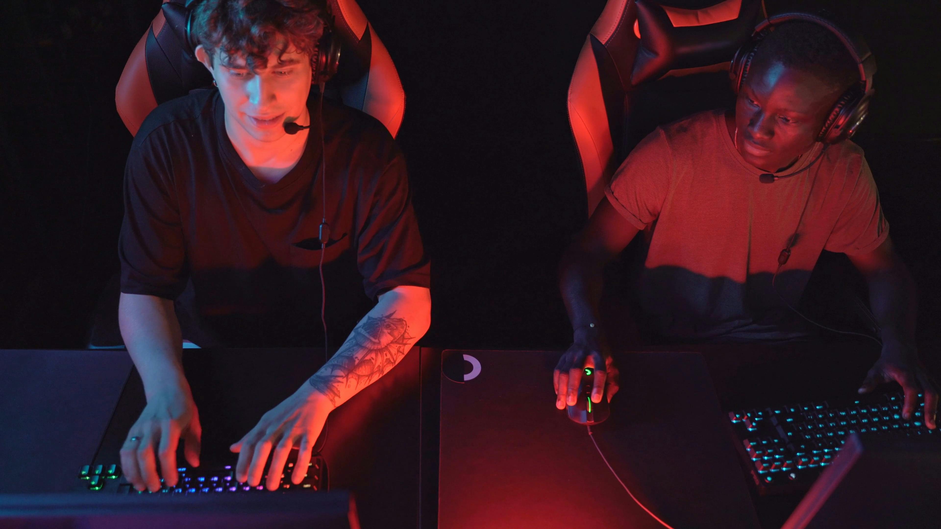 Men Playing Computer Games Free Stock Video Footage, Royalty-Free 4K ...