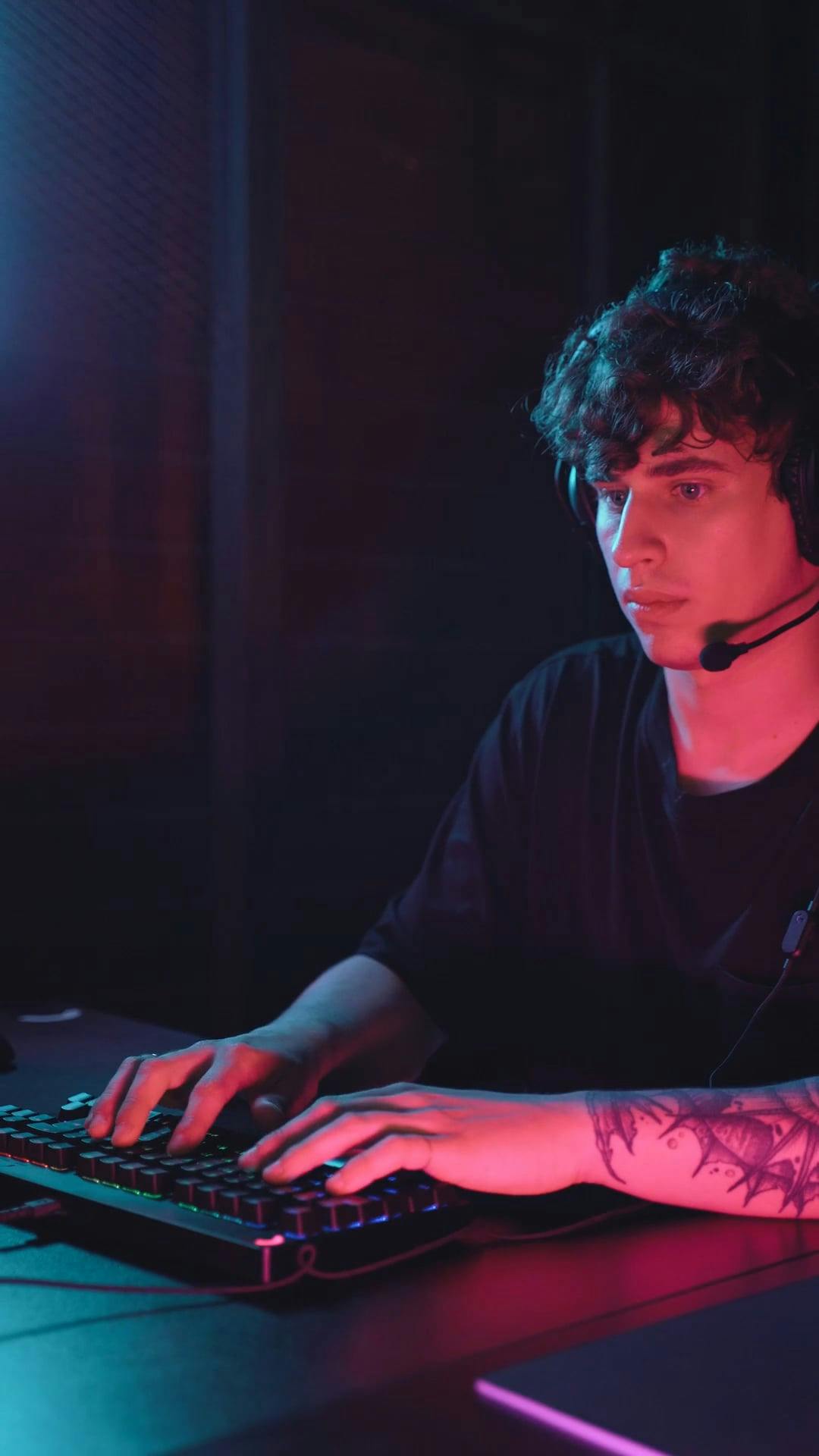 A Man Breaking a Computer Keyboard Free Stock Video Footage, Royalty ...