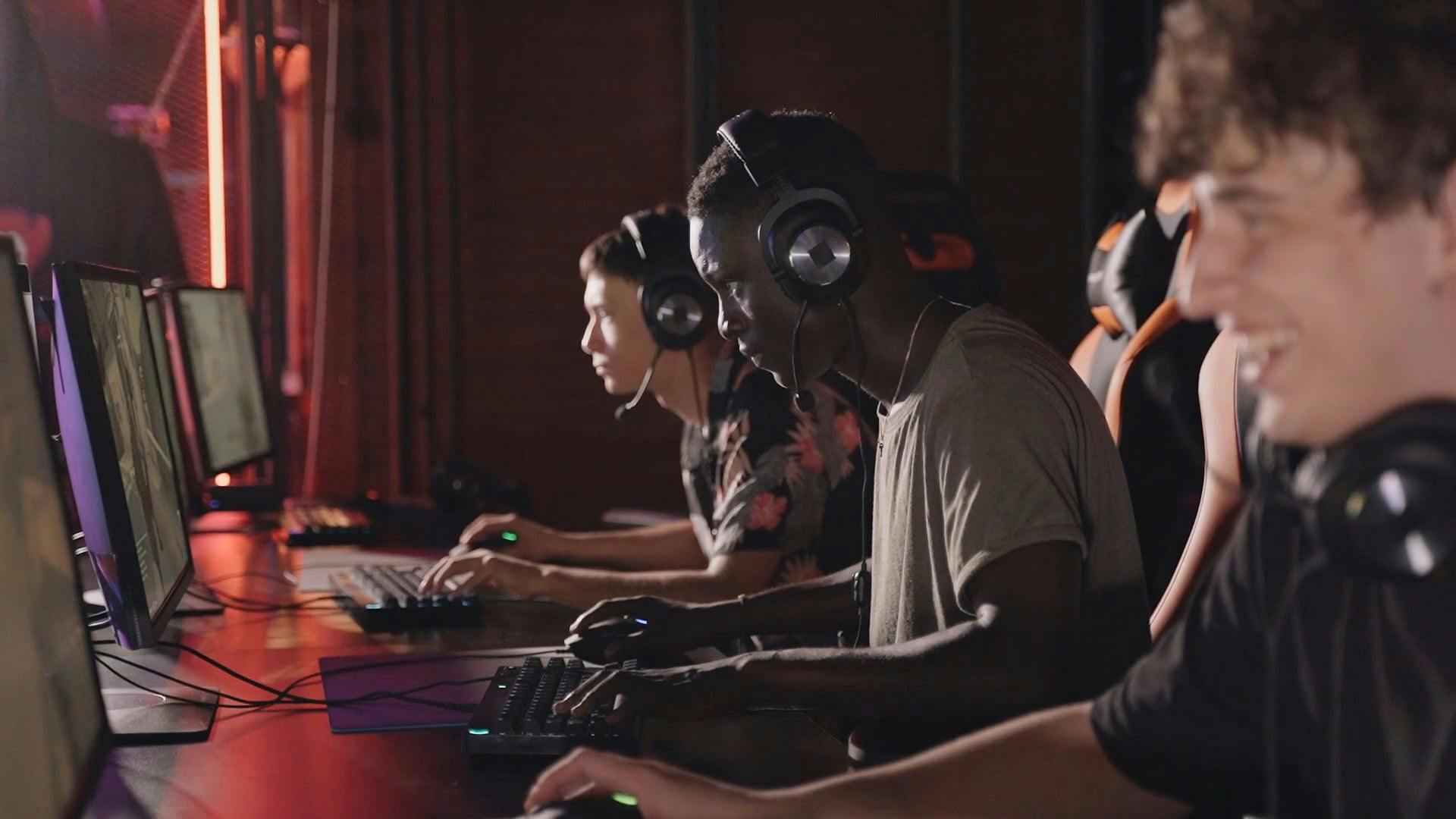 People Playing Computer Games Free Stock Video Footage, Royalty-Free 4K ...