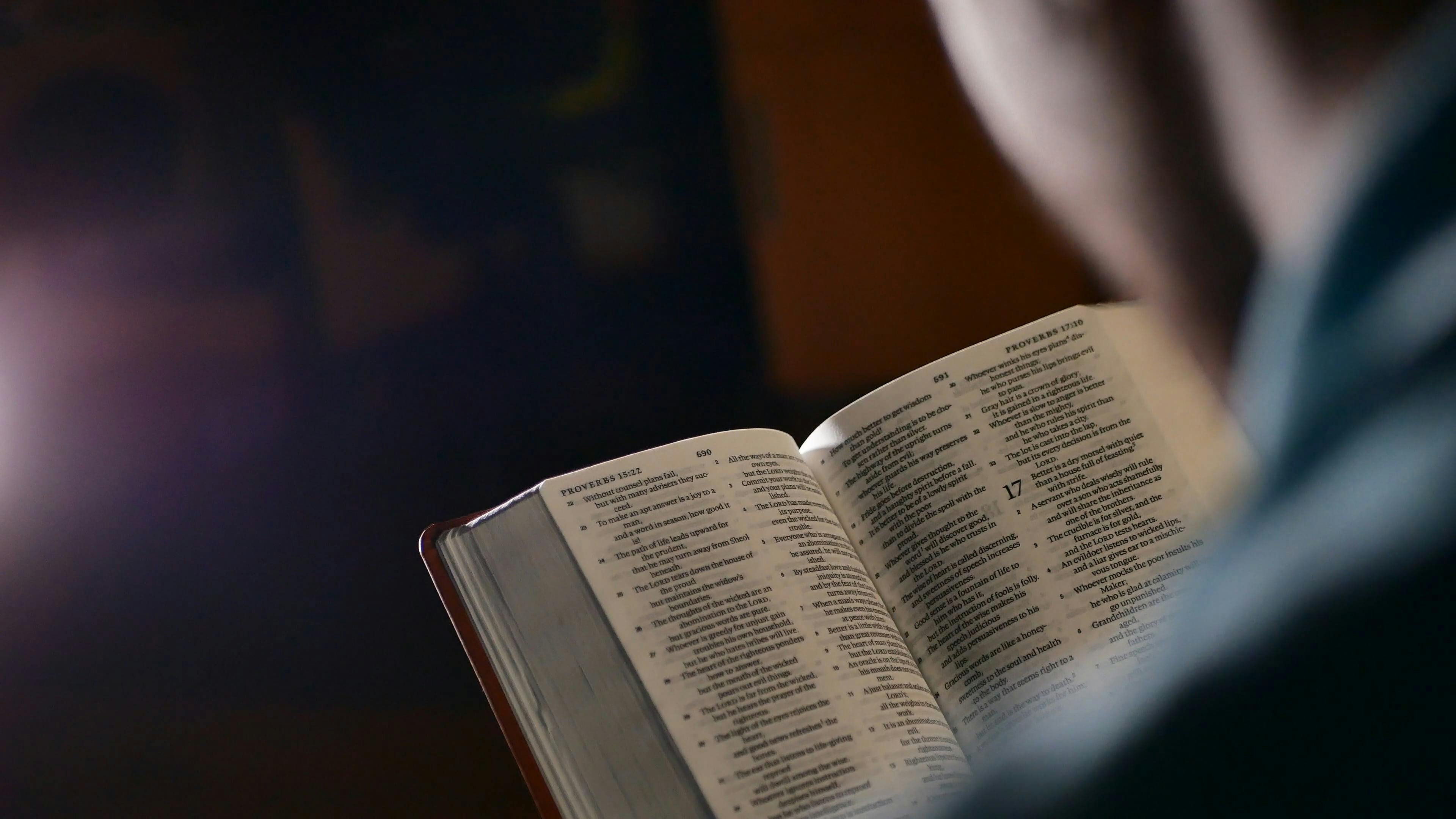 A Person Reading a Bible Free Stock Video Footage, Royalty-Free 4K & HD ...