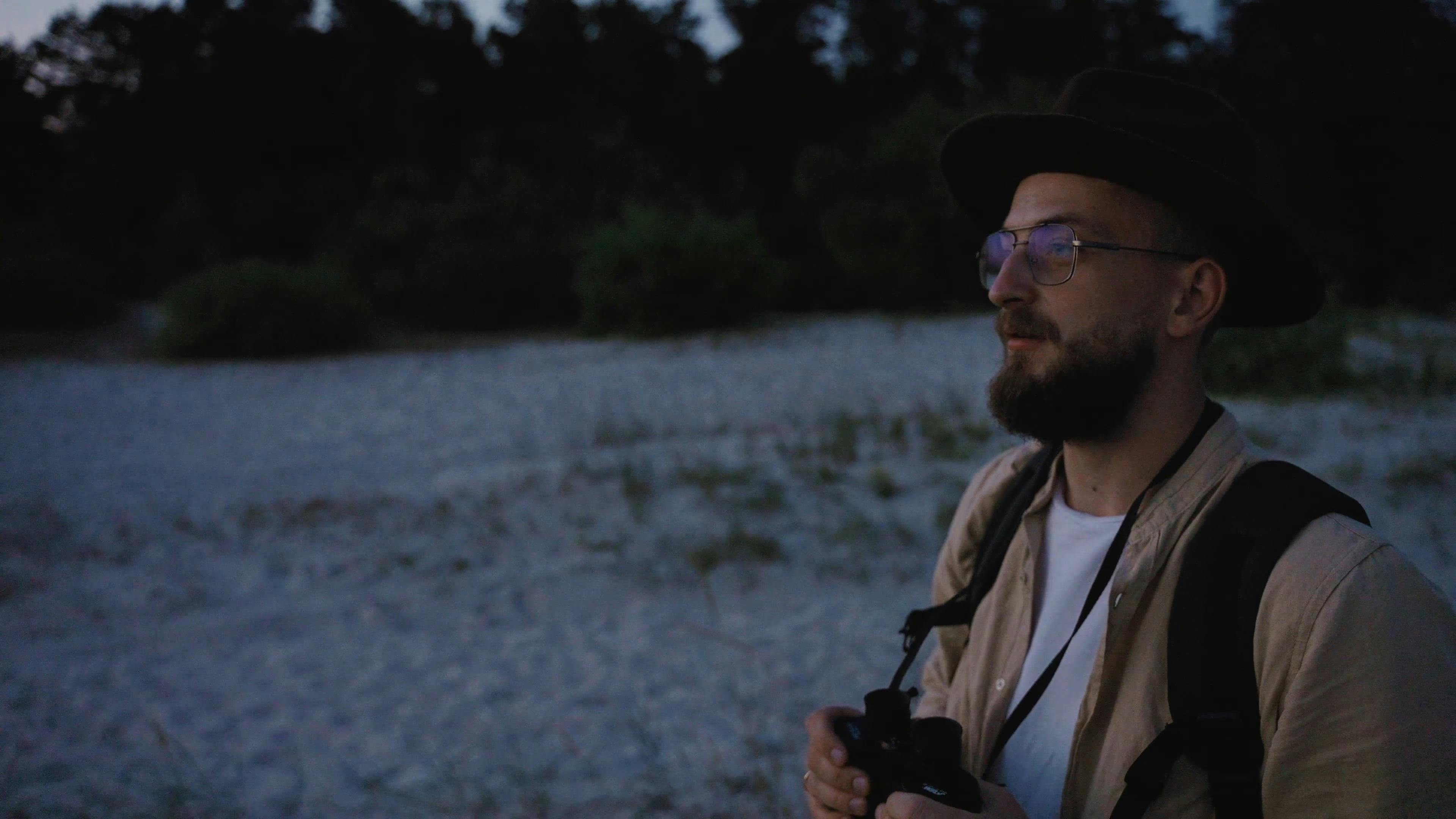 A Man Using Binoculars Free Stock Video Footage, Royalty-Free 4K & HD ...