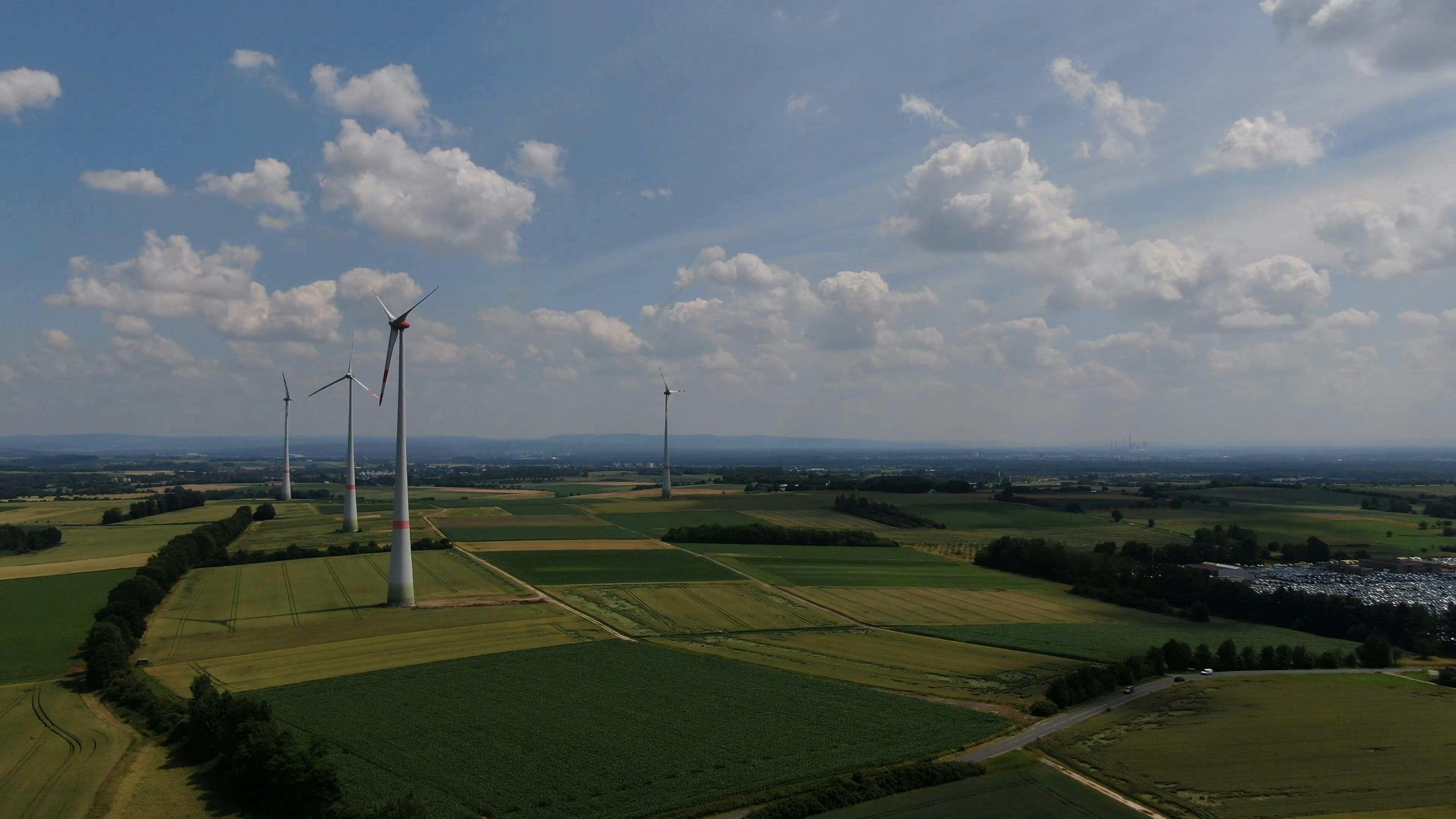 Wind Turbine On Field Free Stock Video Footage, Royalty-Free 4K & HD ...