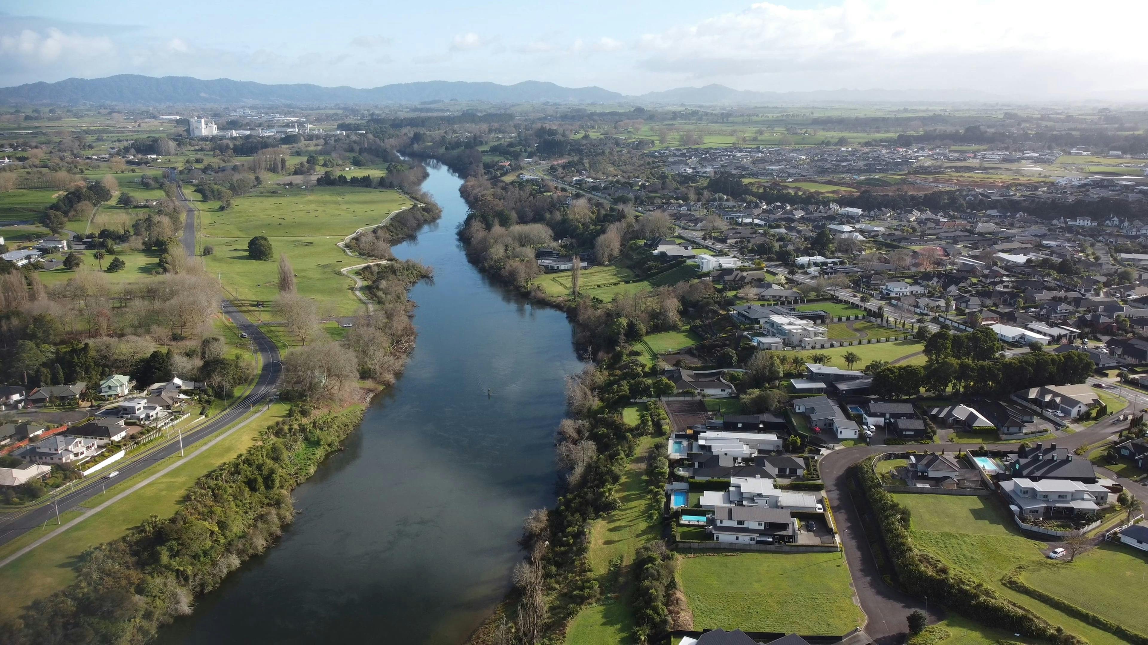 Aerial Footage of a River Free Stock Video Footage, Royalty-Free 4K ...