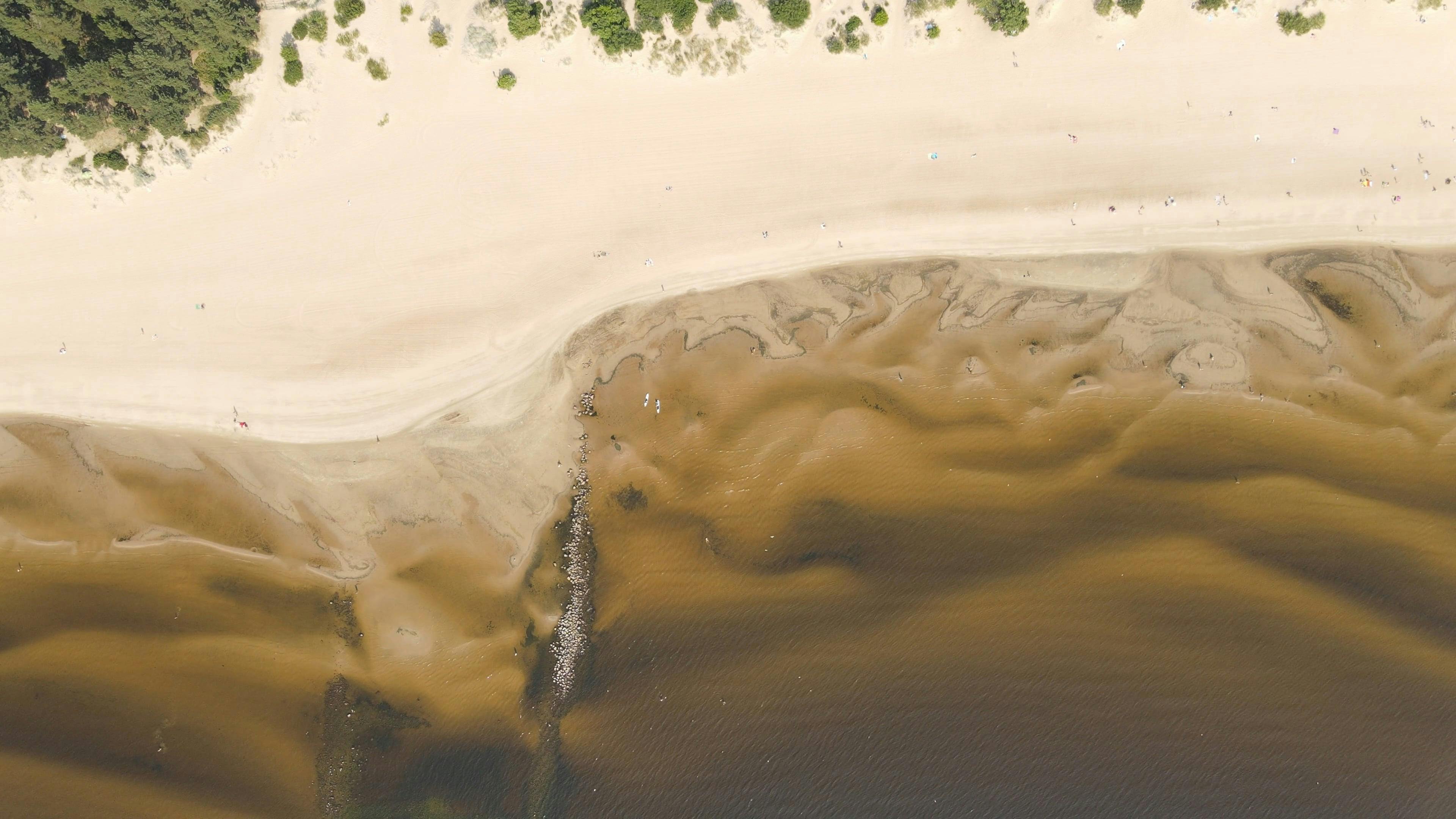 Birds Eye View of a Beach Free Stock Video Footage, Royalty-Free 4K ...