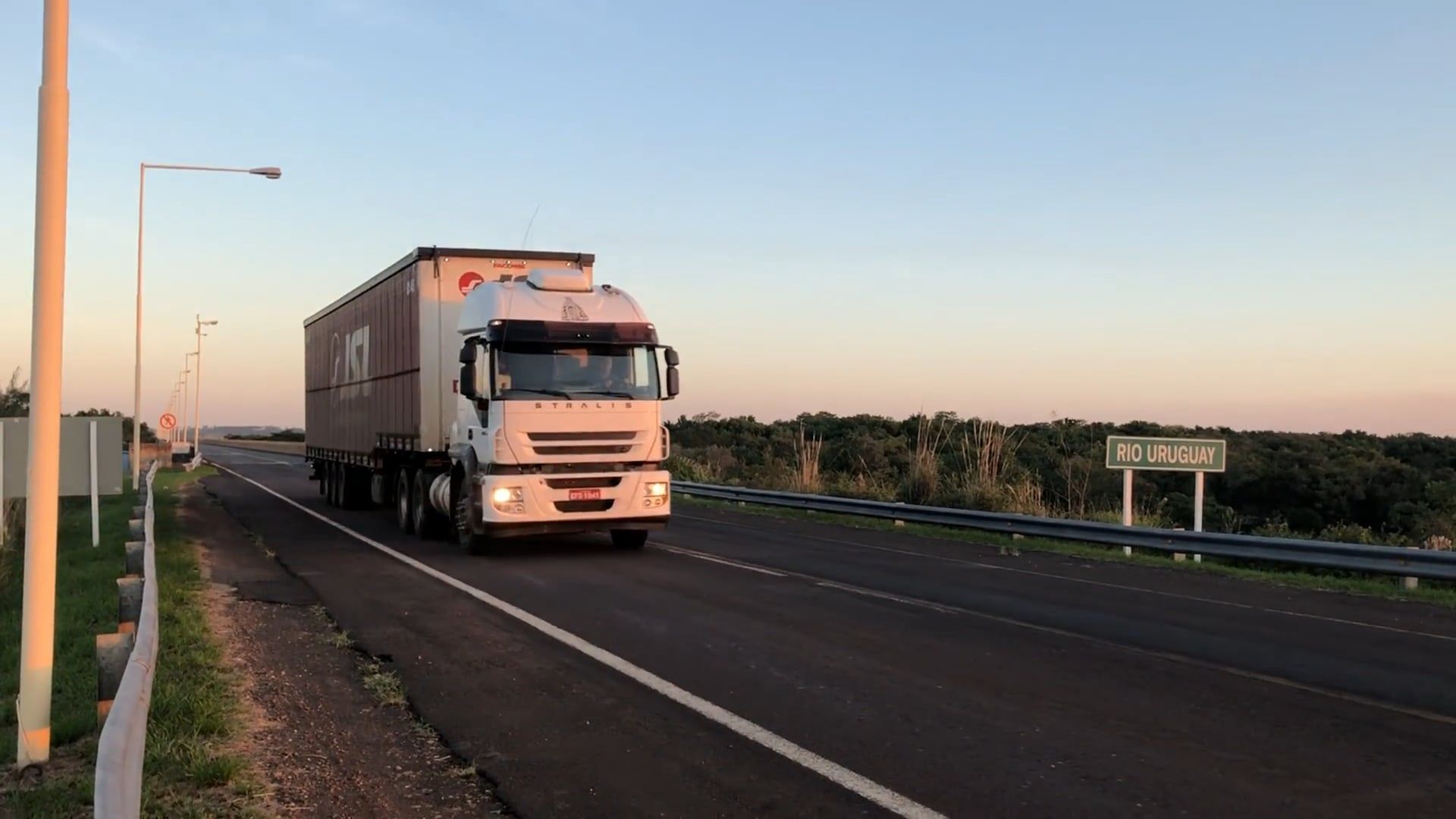 A Trailer Truck Passing by a Highway Free Stock Video Footage, Royalty ...
