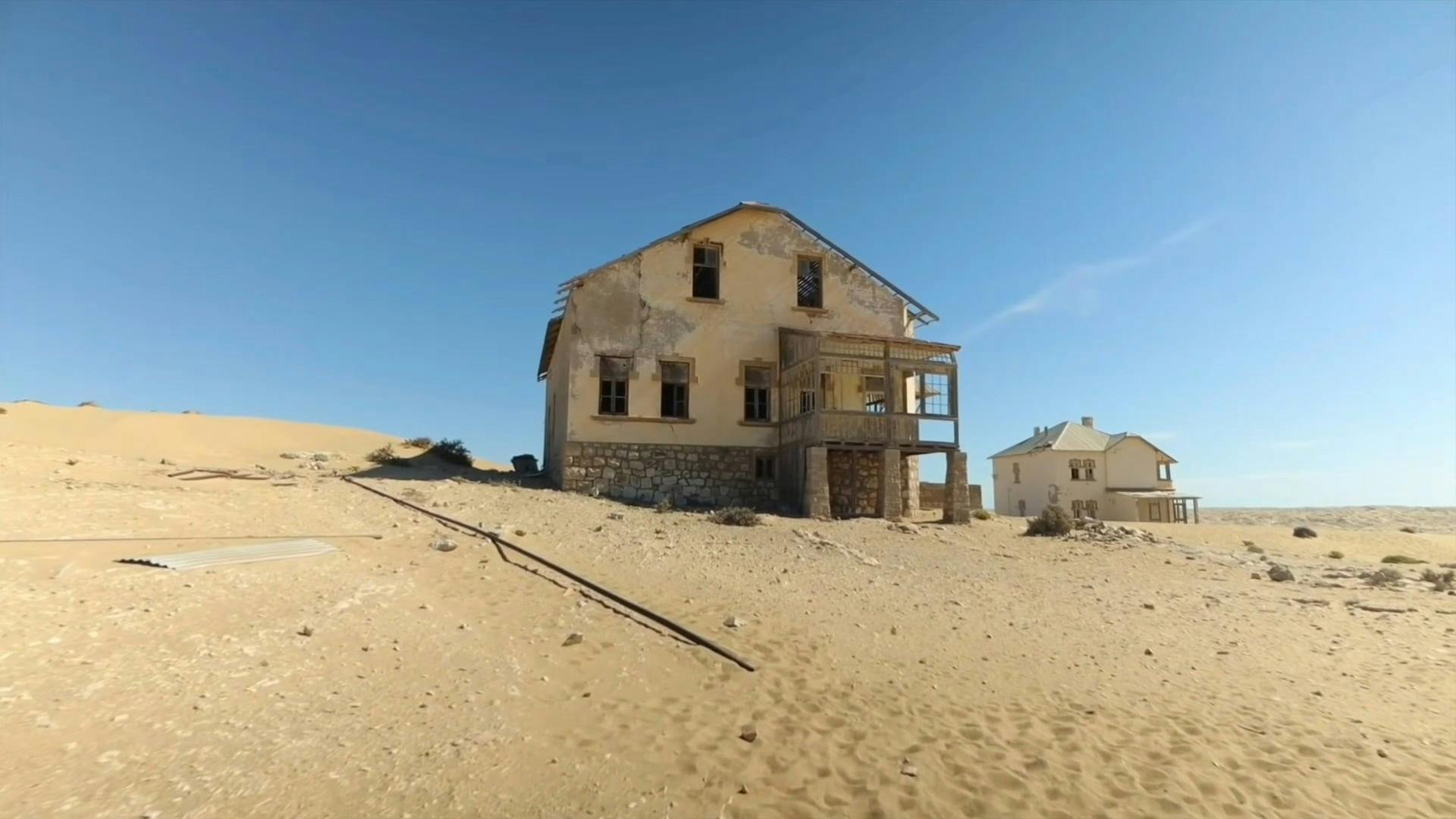 An Abandoned Building at a Desert Free Stock Video Footage, Royalty ...