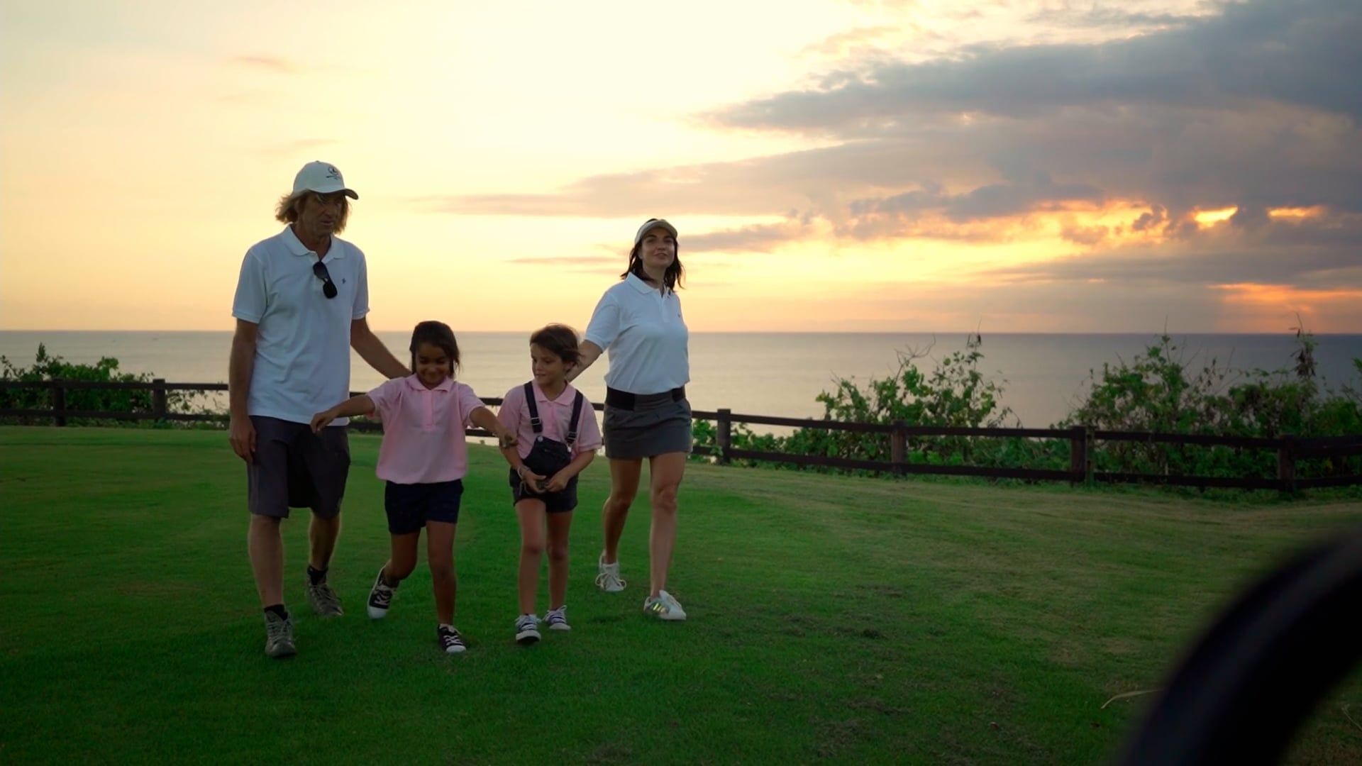 A Family Leaving a Golf Course at Dawn Free Stock Video Footage ...