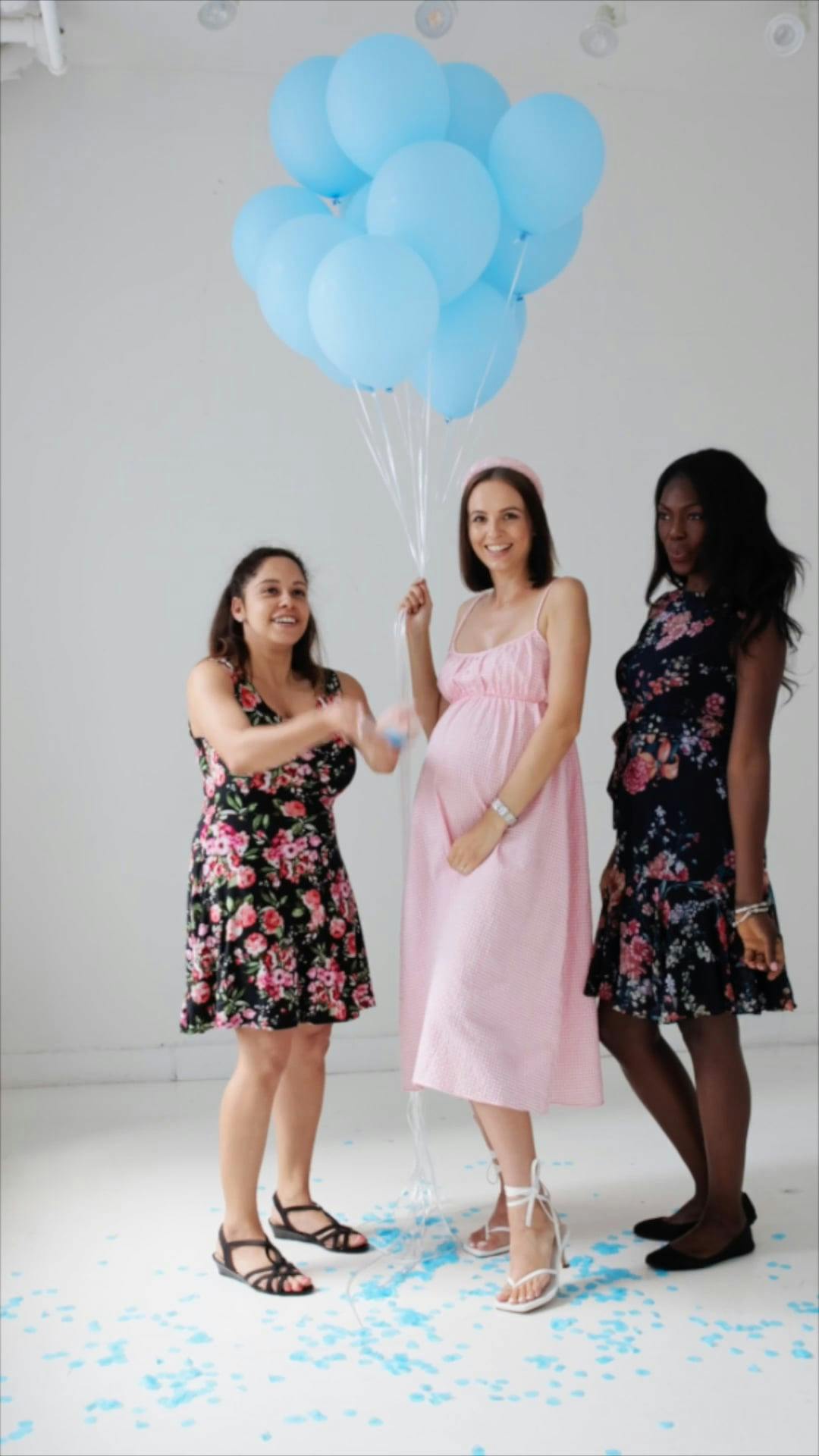 A Pregnant Woman Popping a Balloon Free Stock Video Footage, Royalty ...
