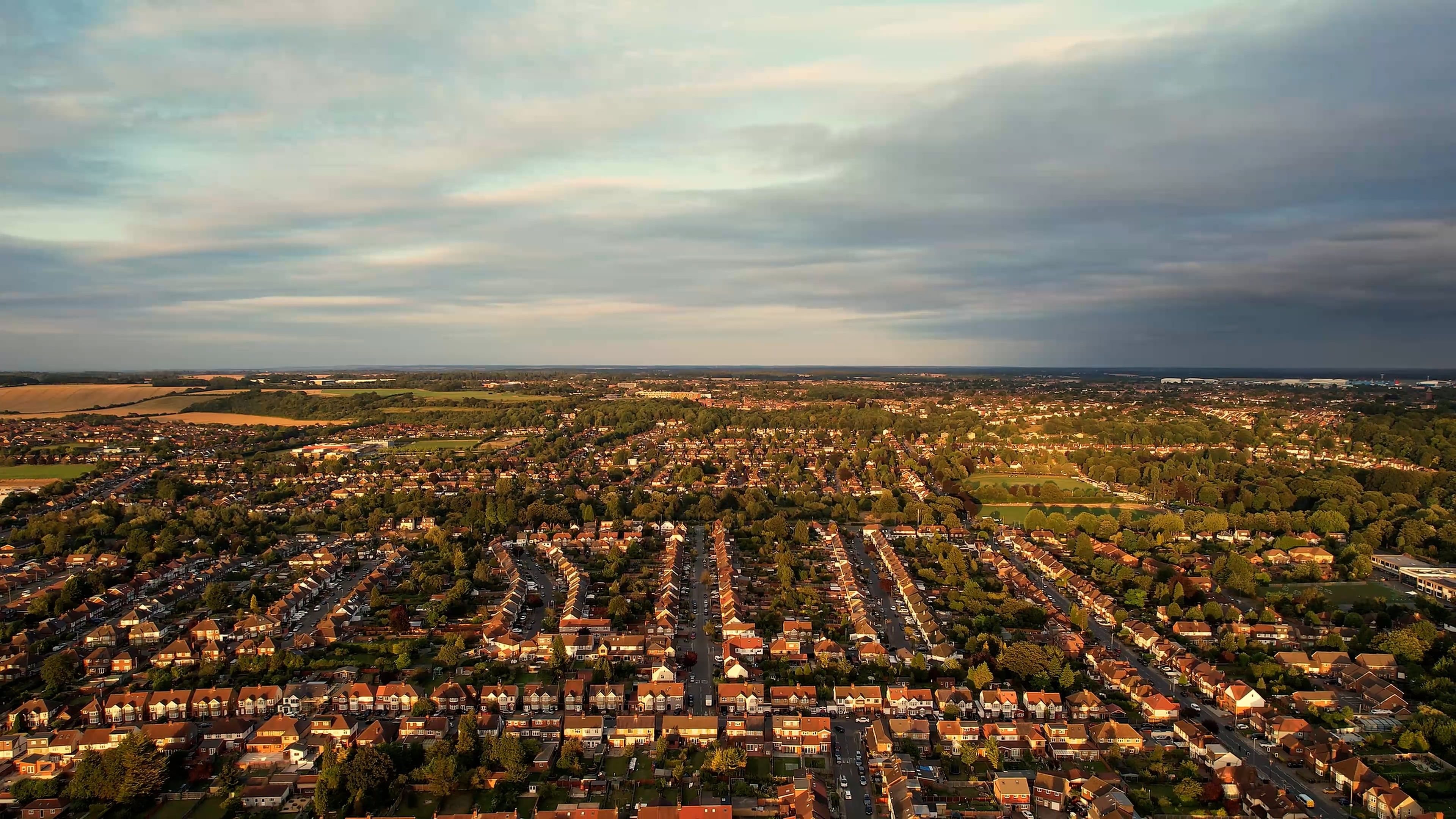 Drone Footage of a Suburb Free Stock Video Footage, Royalty-Free 4K ...