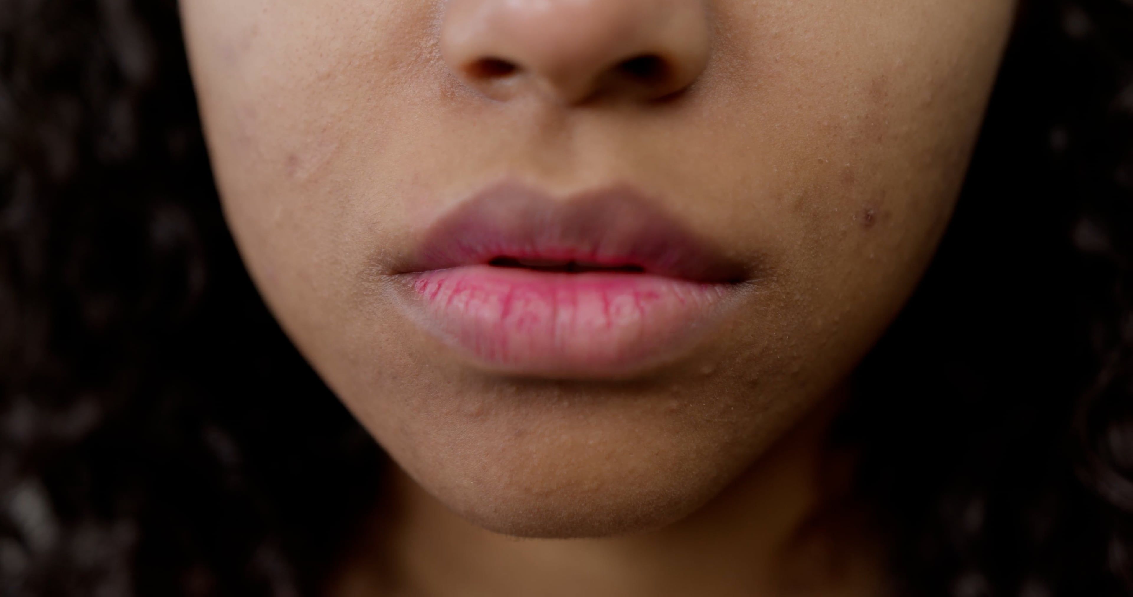 Close-up Video of a Woman Removing Lipstick Free Stock Video Footage ...