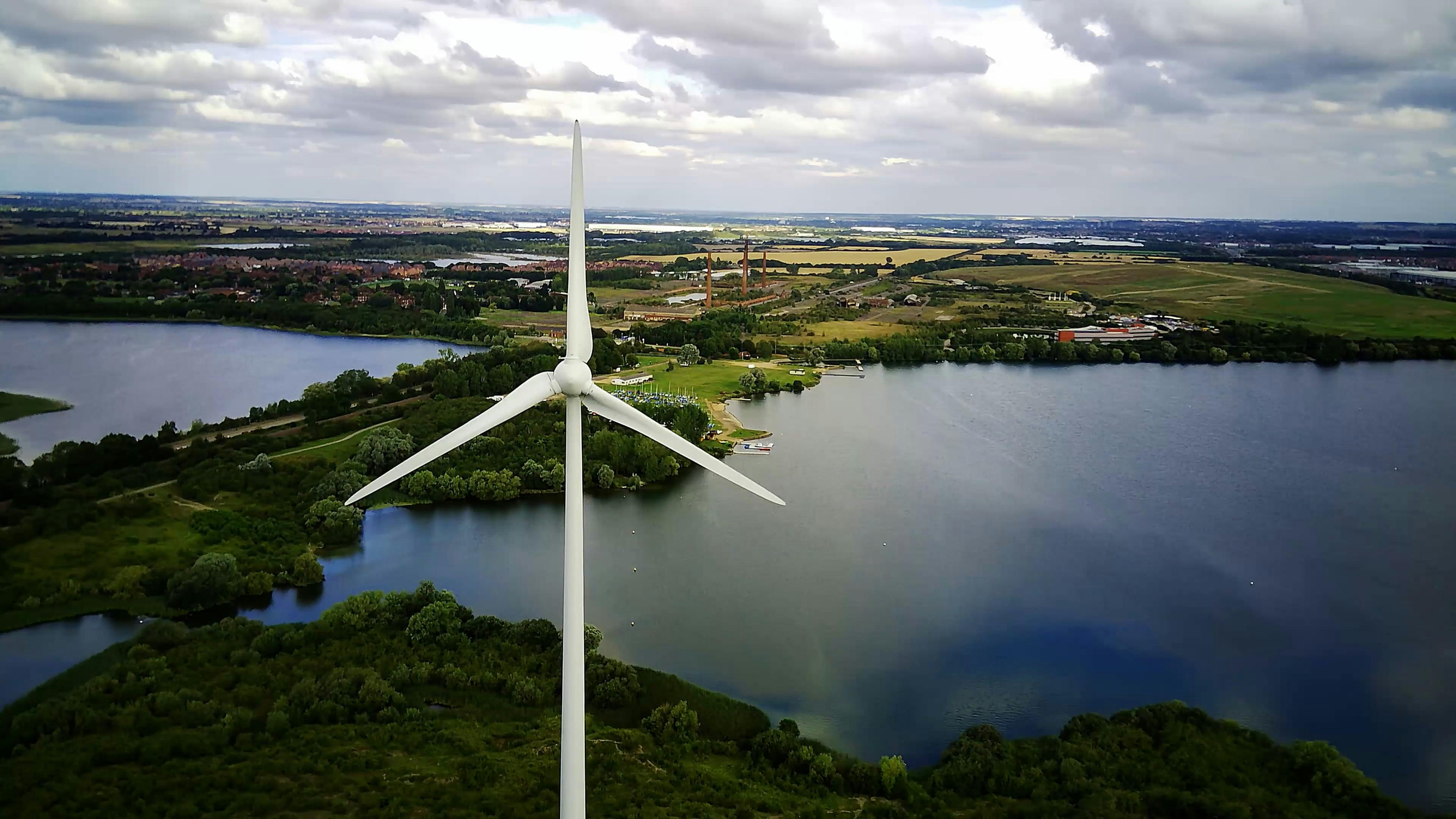 Windmill Spinning by the Lake Free Stock Video Footage, Royalty-Free 4K ...
