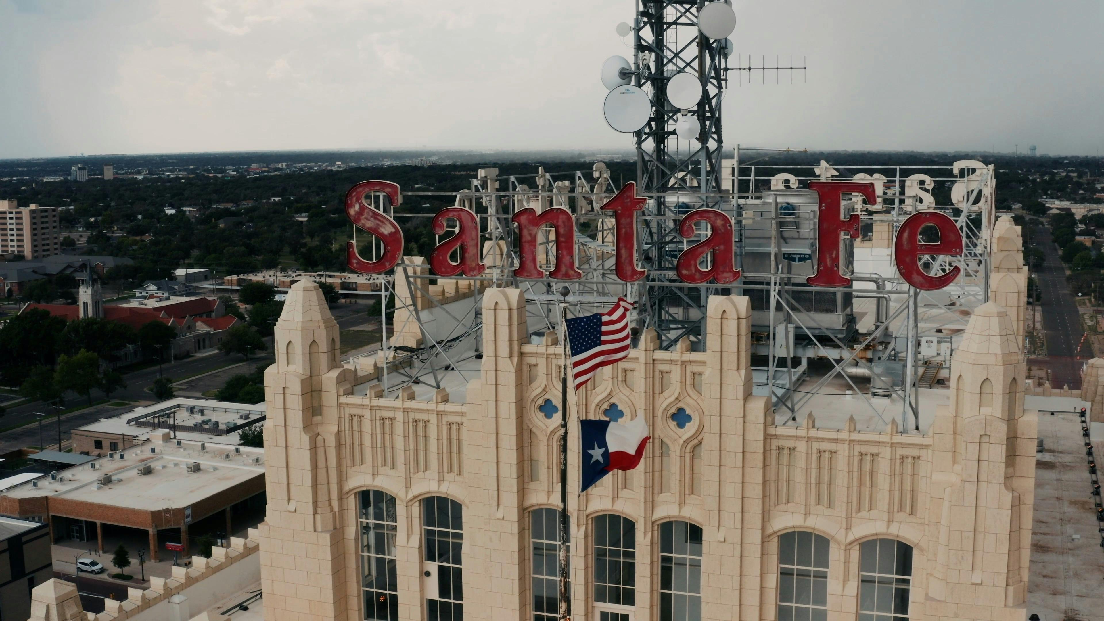 Drone Footage of Santa Fe Building Free Stock Video Footage, Royalty ...