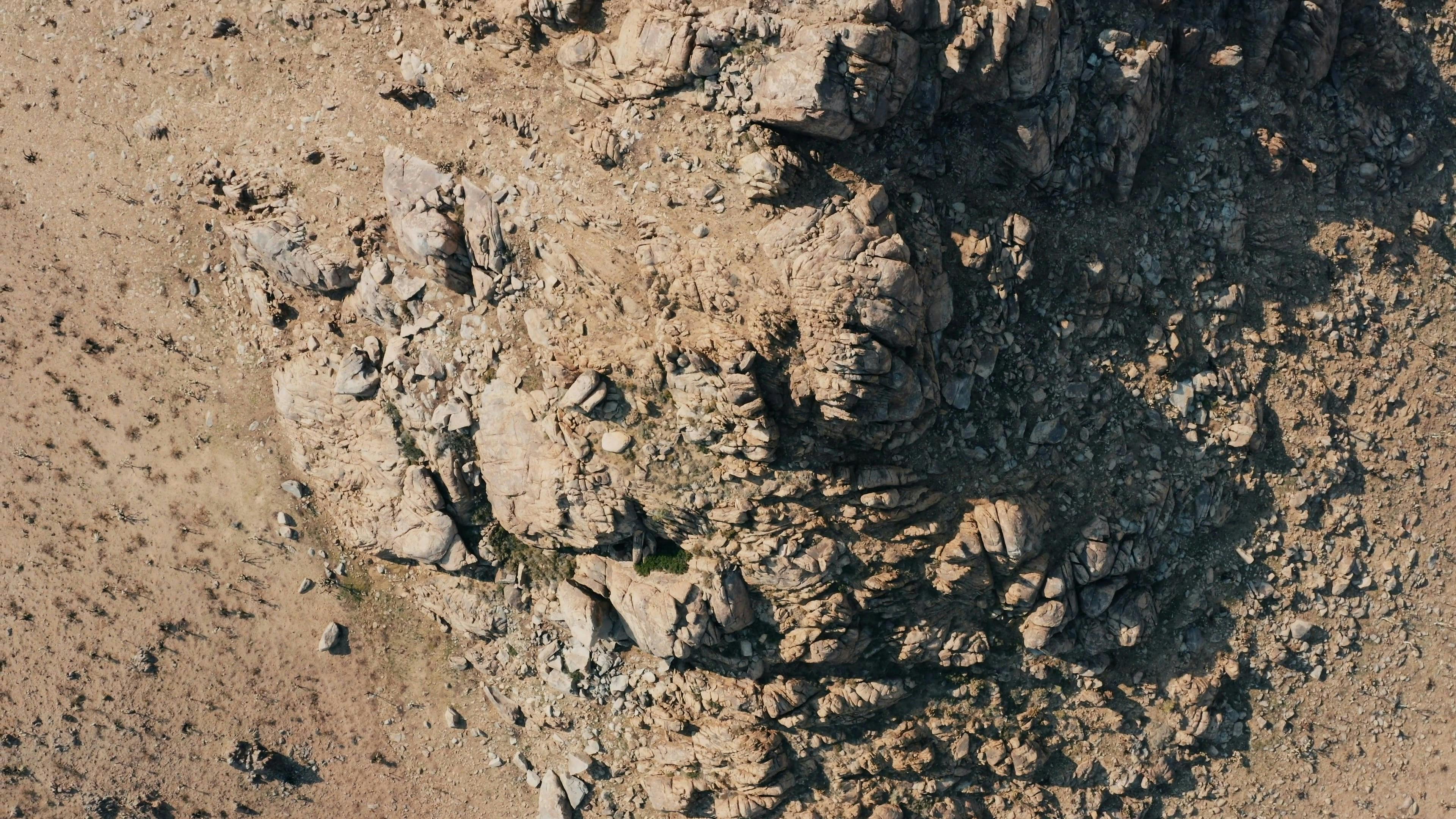 Birds Eye View of Rocky Terrain Free Stock Video Footage, Royalty-Free ...