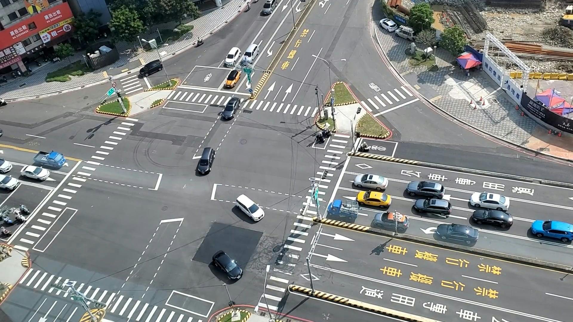 A Modern Road Network Design For Traffic Control Free Stock Video ...