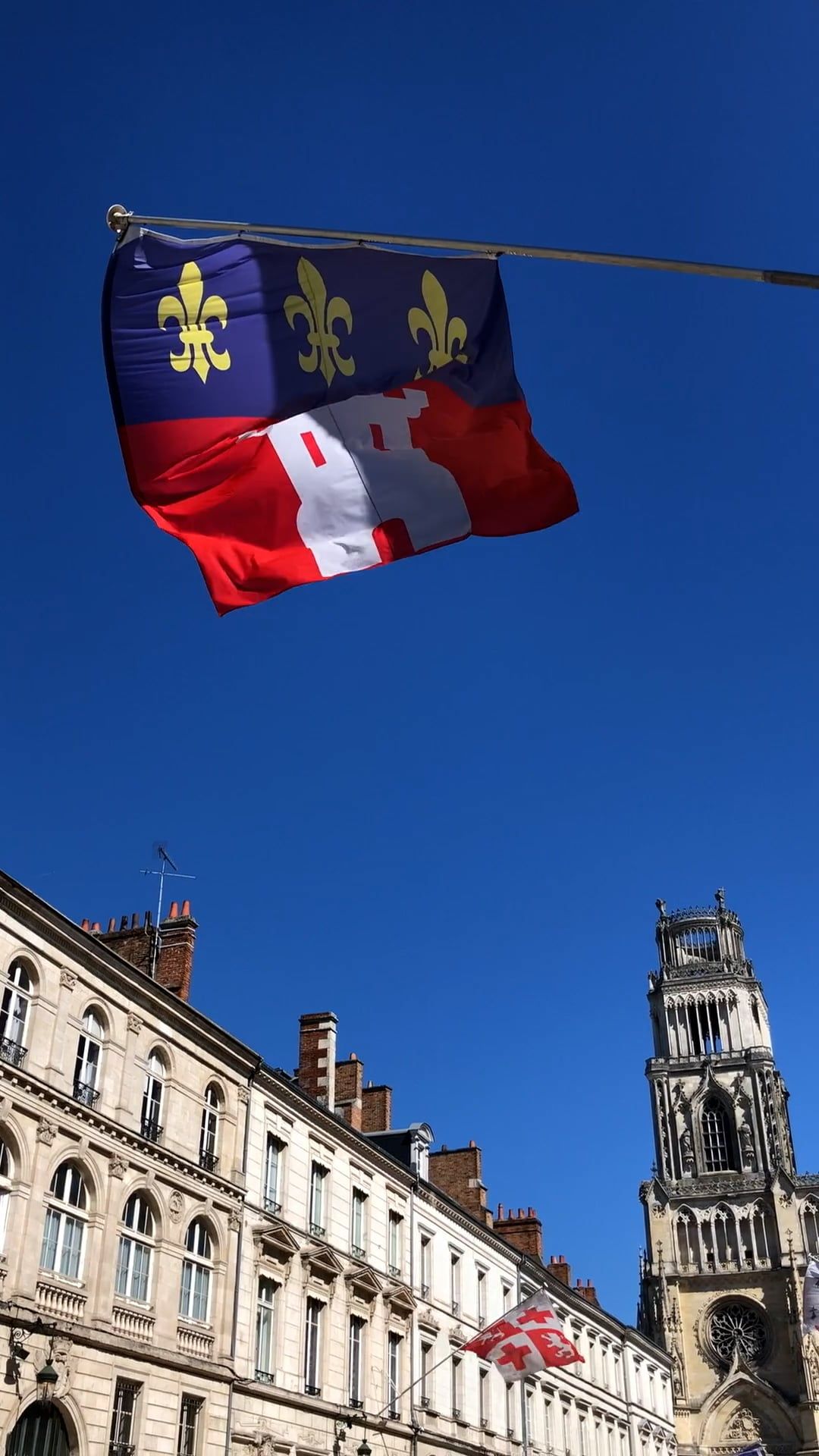 French National Flag Waving in the Wind Free Stock Video Footage ...