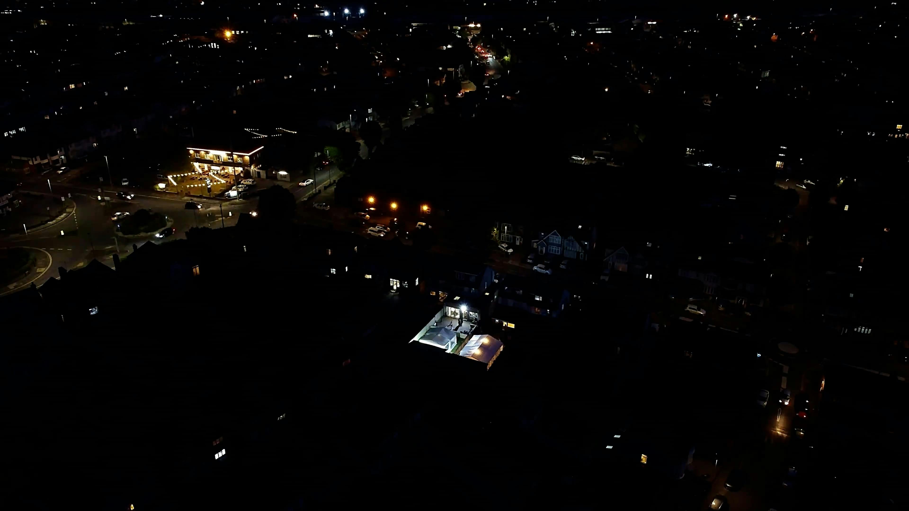 Drone Footage of a City at Night Free Stock Video Footage, Royalty-Free ...